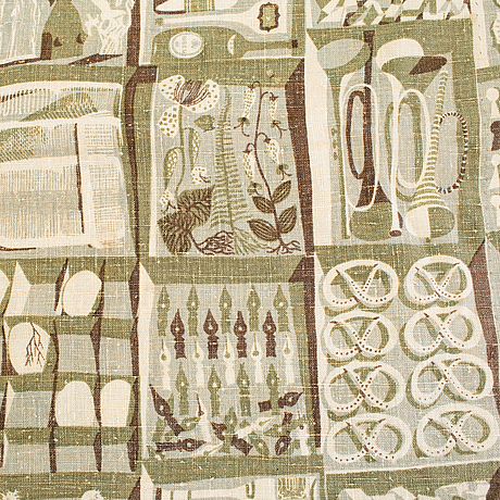 STIG LINDBERG, textile "Sortiment", Ljungbergs textil, 1940/50s ...