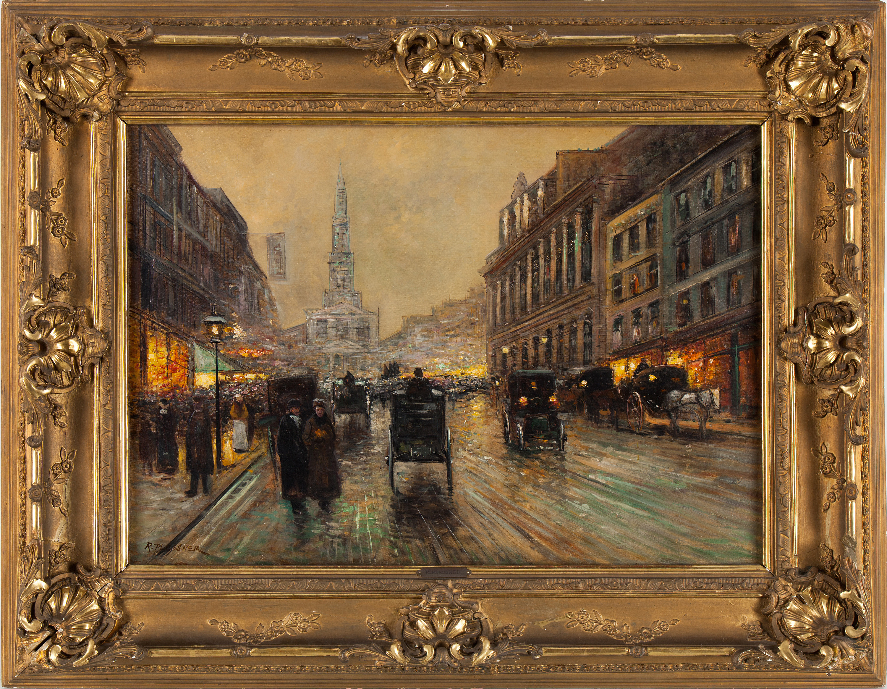 RUDOLF PLESSNER, oil on canvas, signed. - Bukowskis