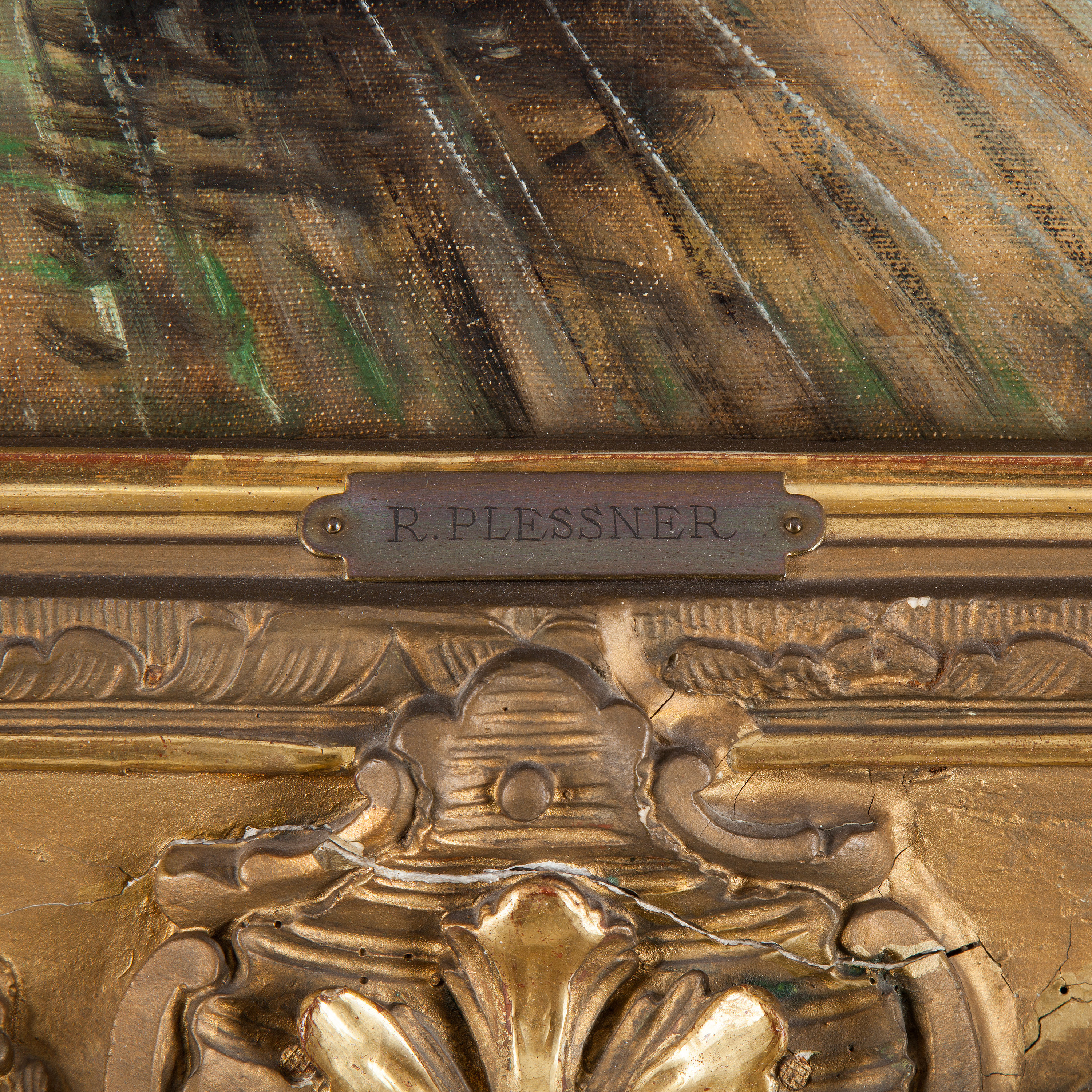 RUDOLF PLESSNER, oil on canvas, signed. - Bukowskis