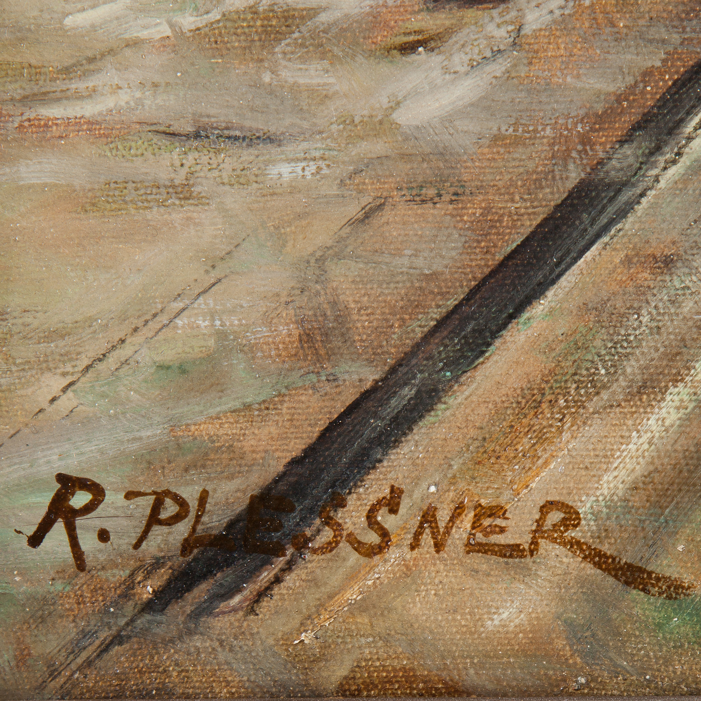 RUDOLF PLESSNER, oil on canvas, signed. - Bukowskis