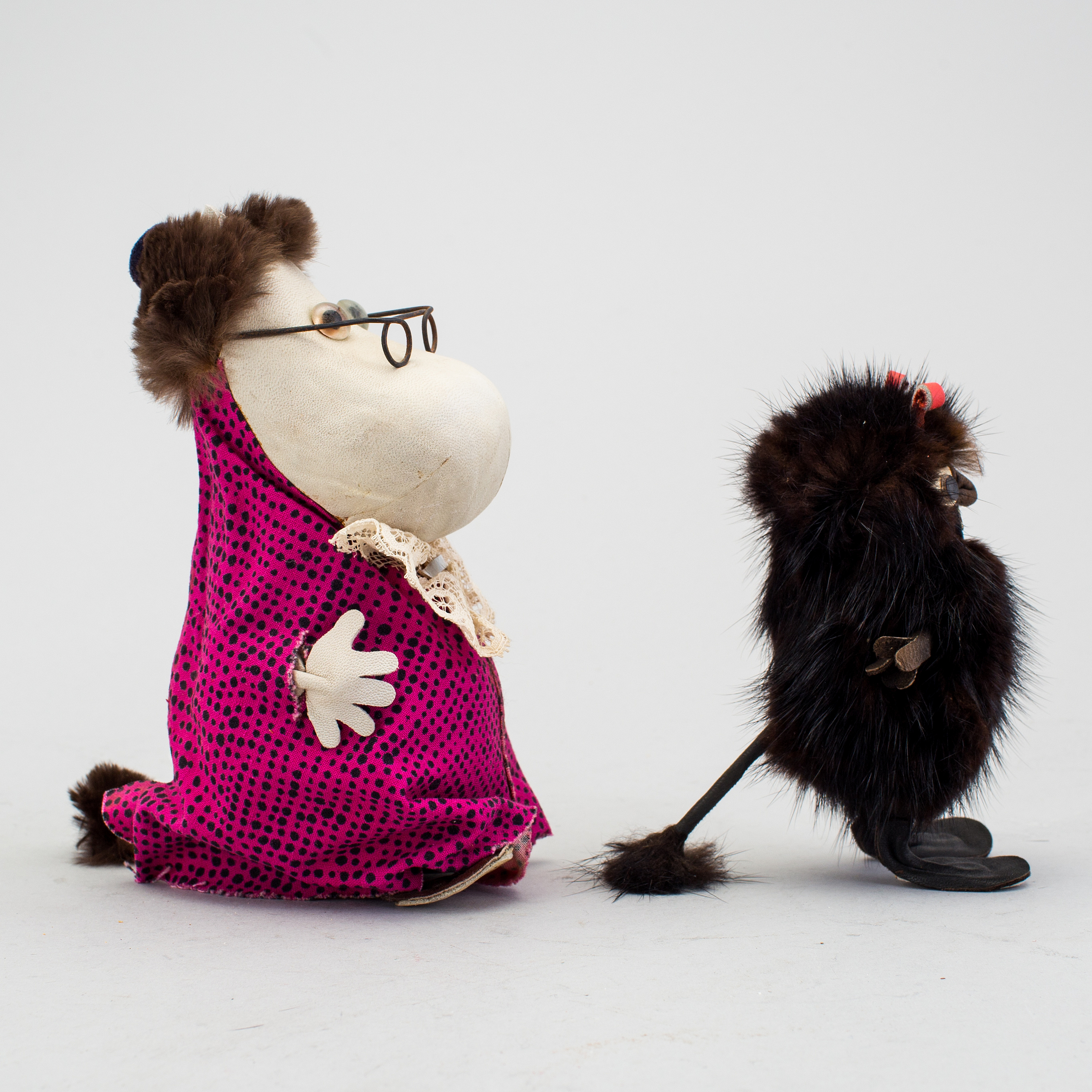 2 Moomin charachters from "Stinky" & "Hemulen" Atelier Fauni, 1950/60s ...