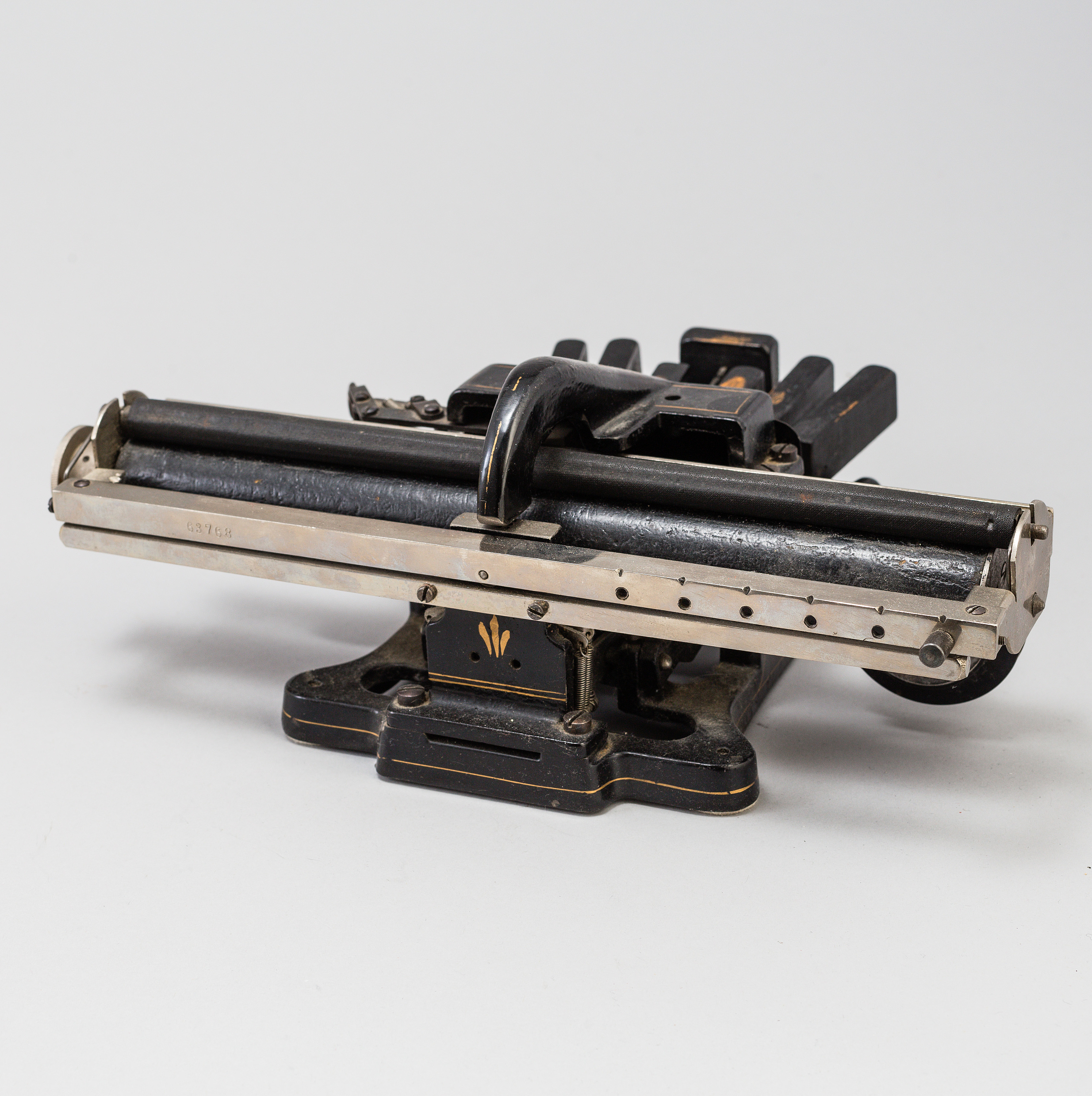 A braille typewriter by Picht, about 1900. - Bukowskis