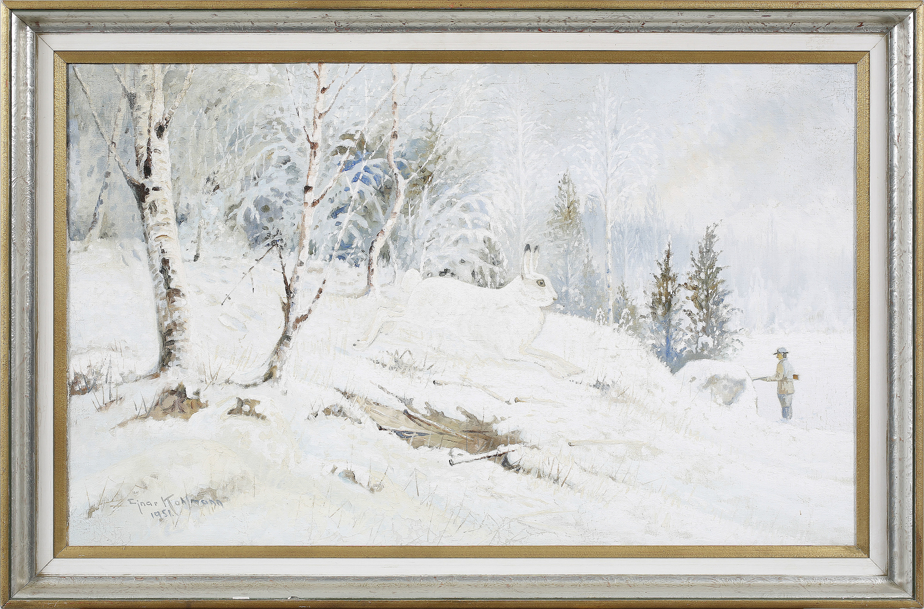 EINAR KOHLMANN, öljy kankaalle, signeerattu ja päivätty 1951. - Bukowskis