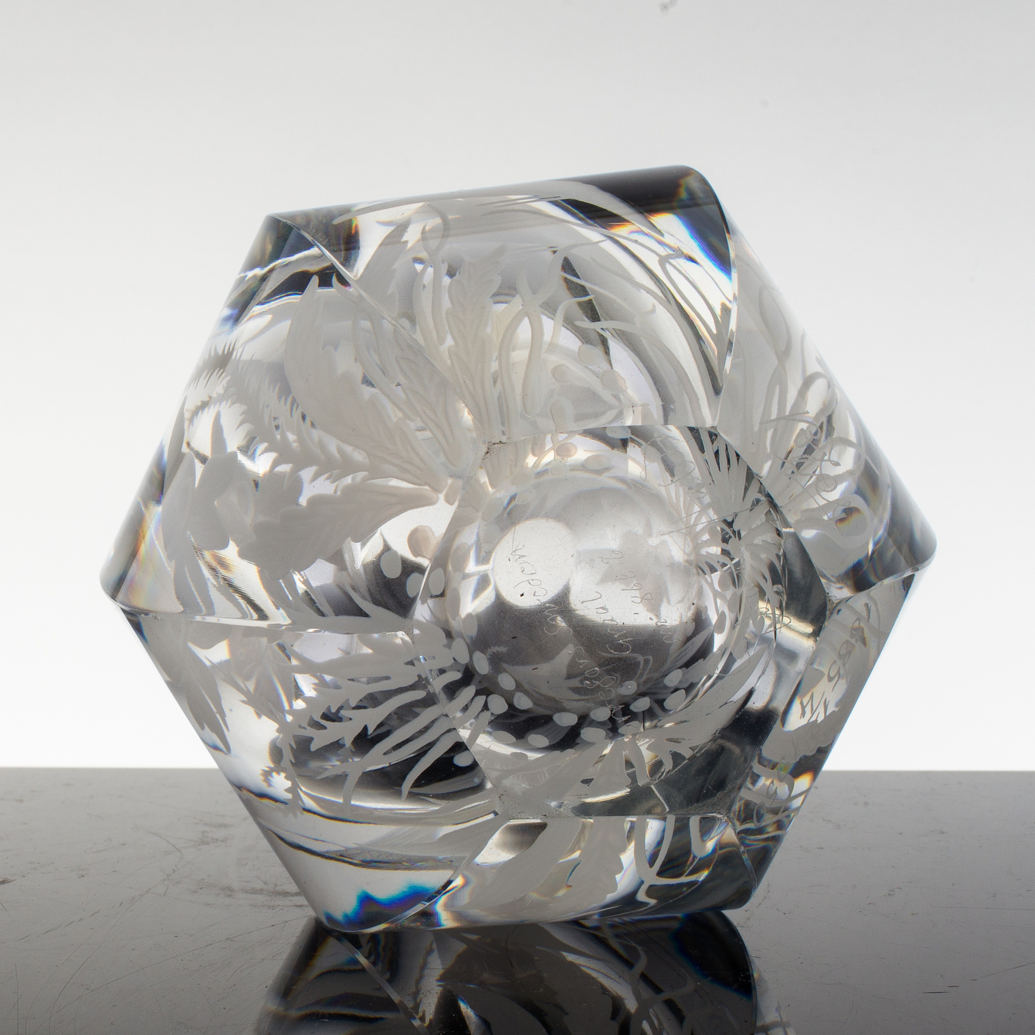 EDWARD HALD, vas i glas, Graal, Orrefors 1949. - Bukowskis