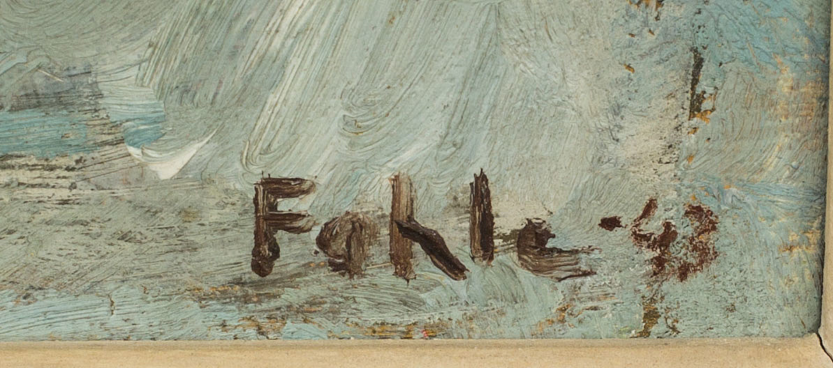 GUSTAF ADOLF FAHLE, oil on panel signed. - Bukowskis