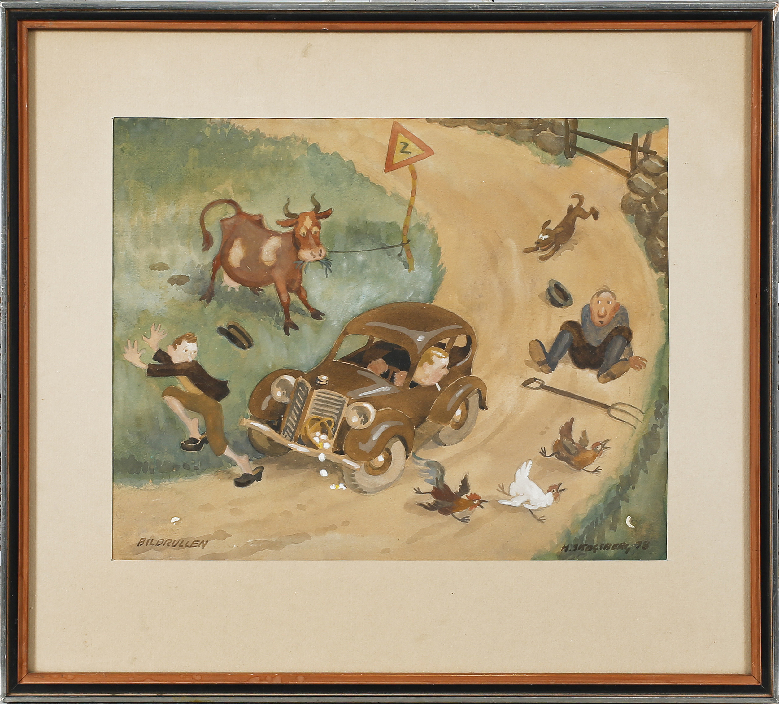 HARALD SKOGSBERG, two watercolours, signed and dated. - Bukowskis