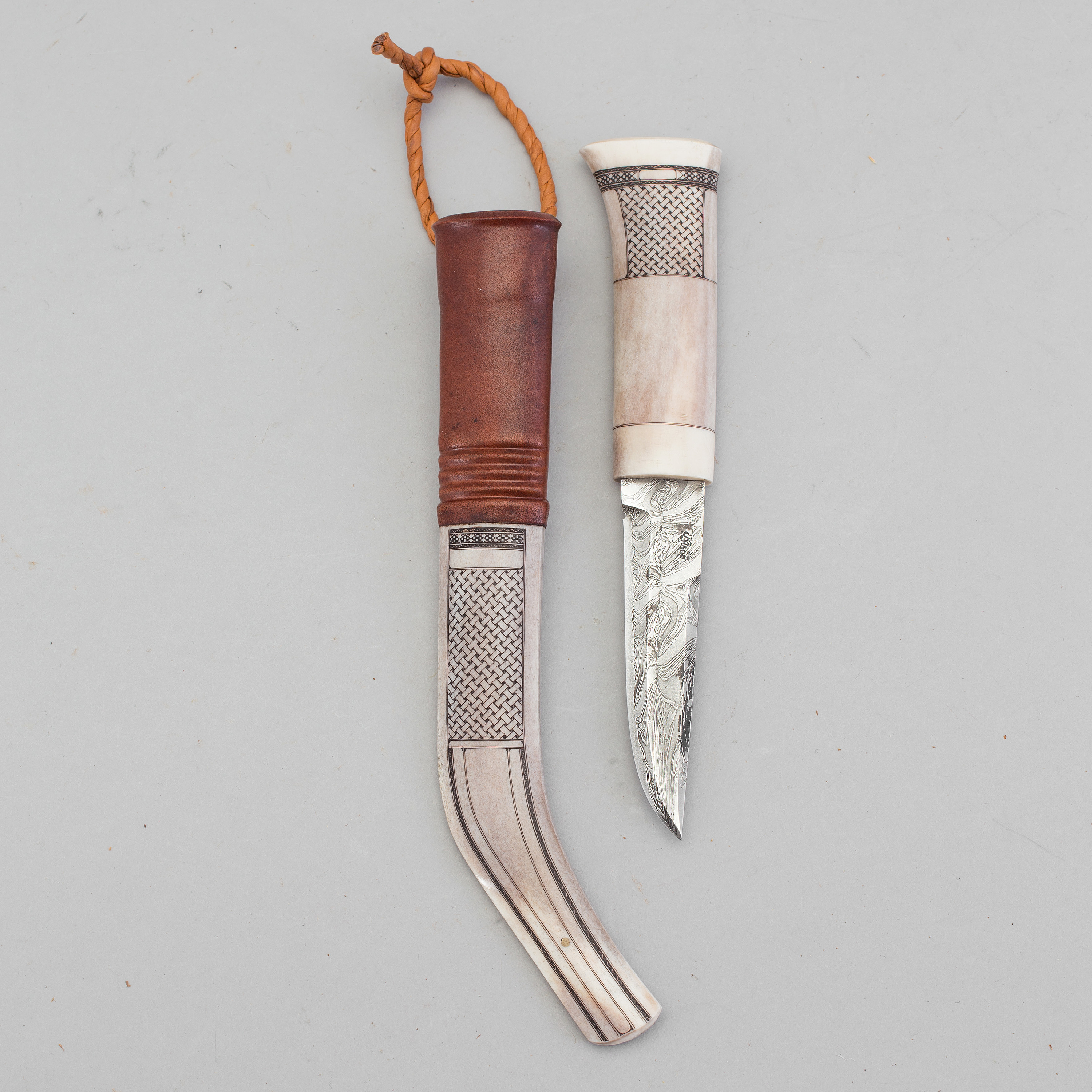 A traditional sami knife by Kay Isaksson in Lycksele. - Bukowskis