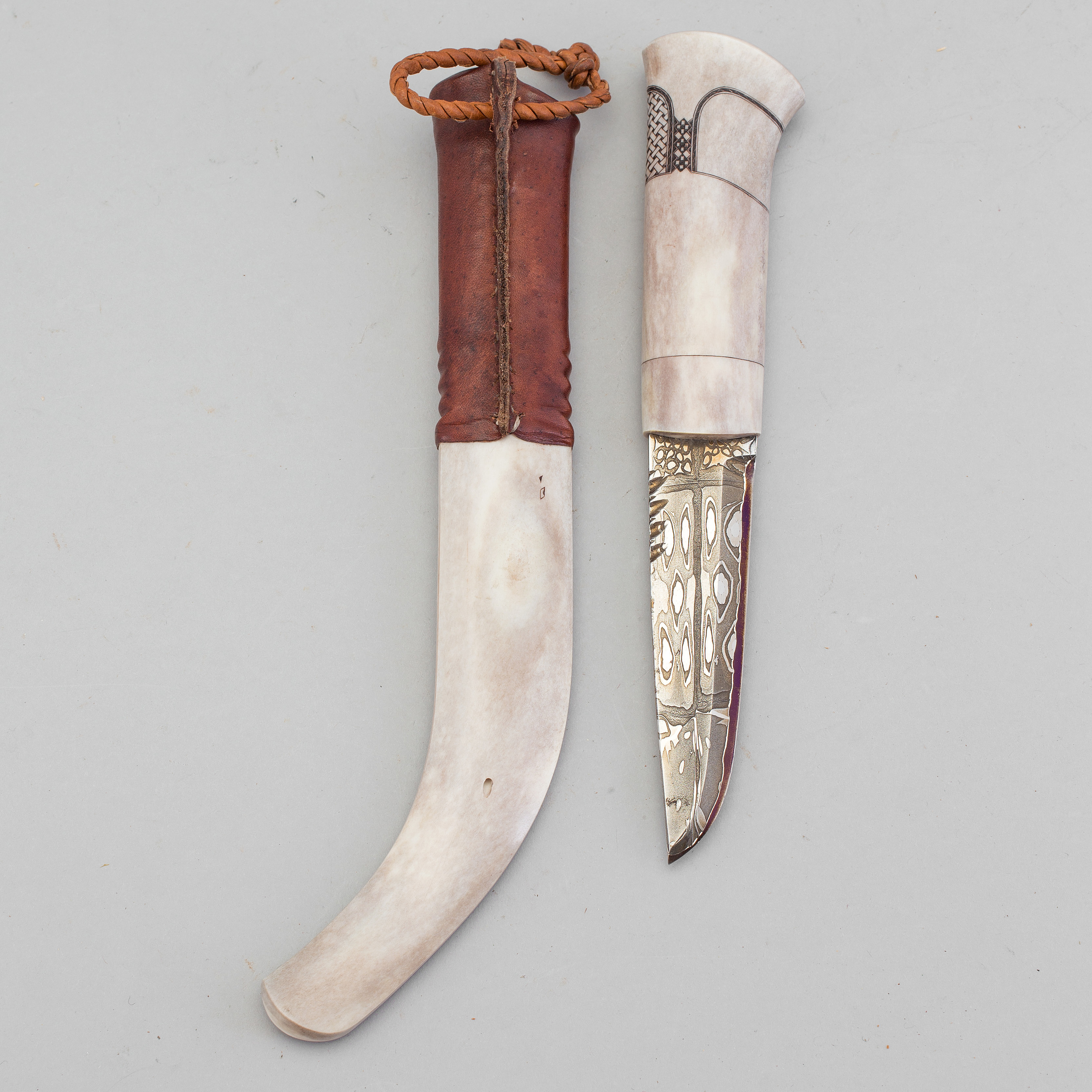 A traditional sami knife by Kay Isaksson in Lycksele. - Bukowskis