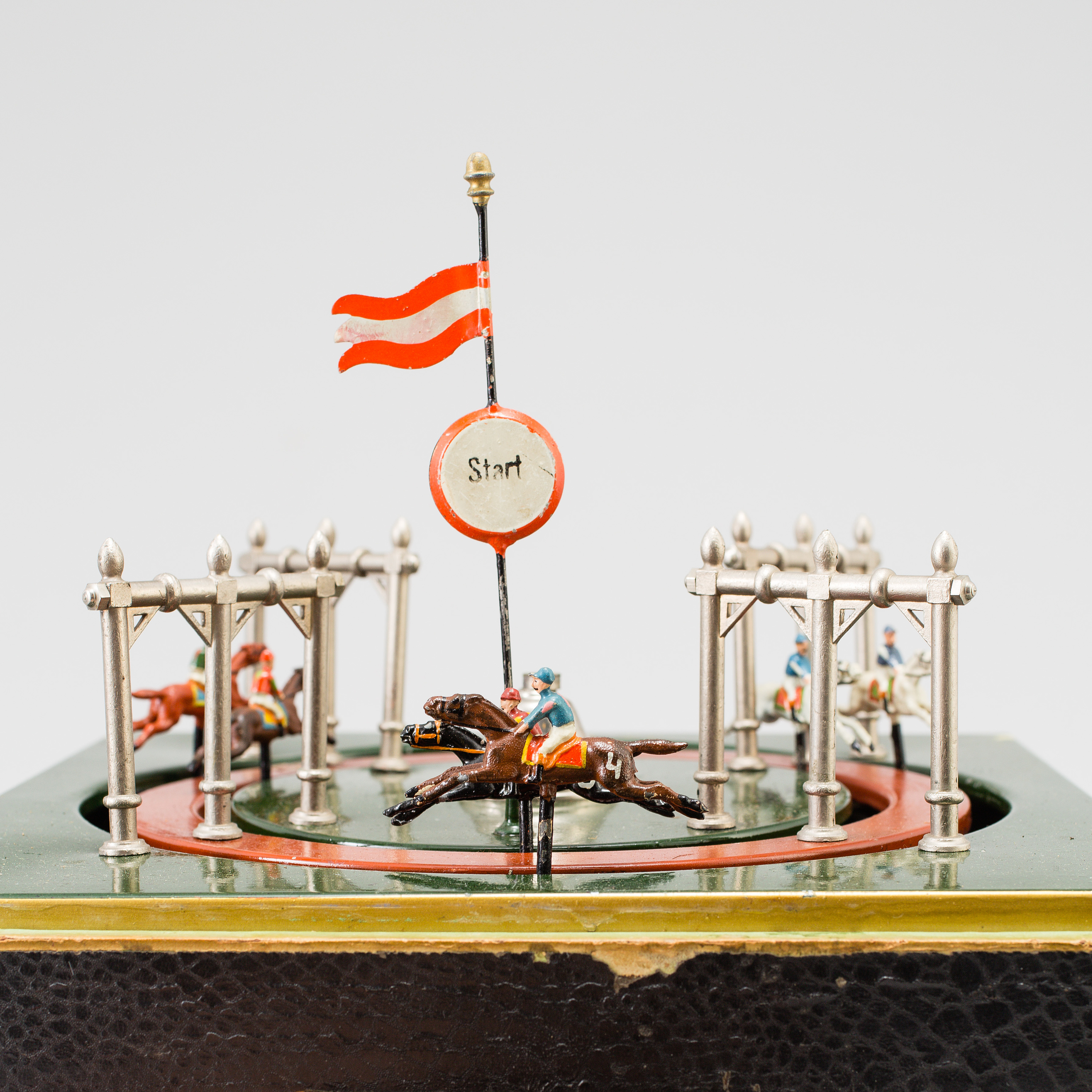 A German metal horse racing game by Märklin, first half of the 20th ...