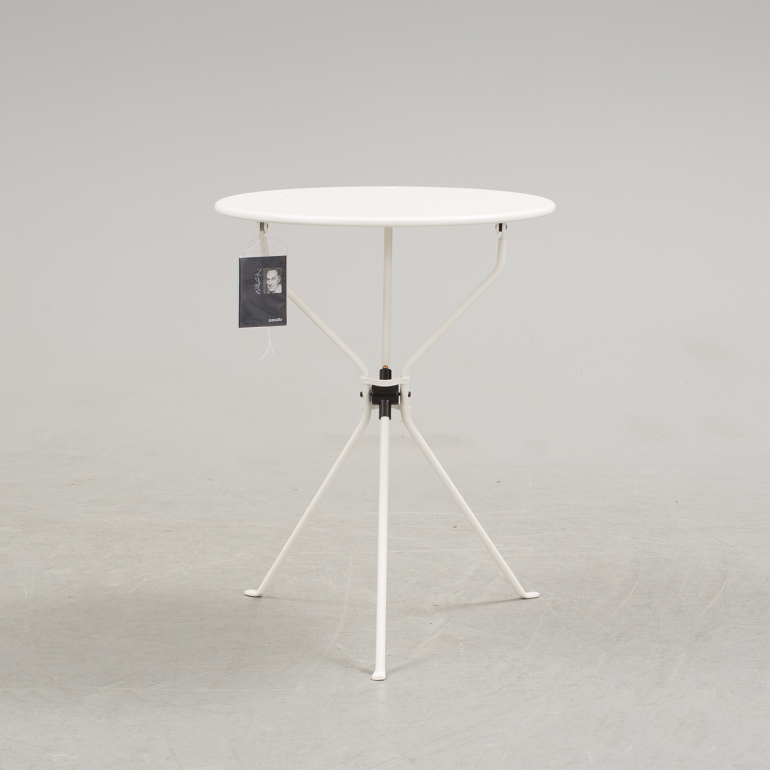 ACHILLE CASTIGLIONI, a 'Cumano' steel folding table from Zanotta ...