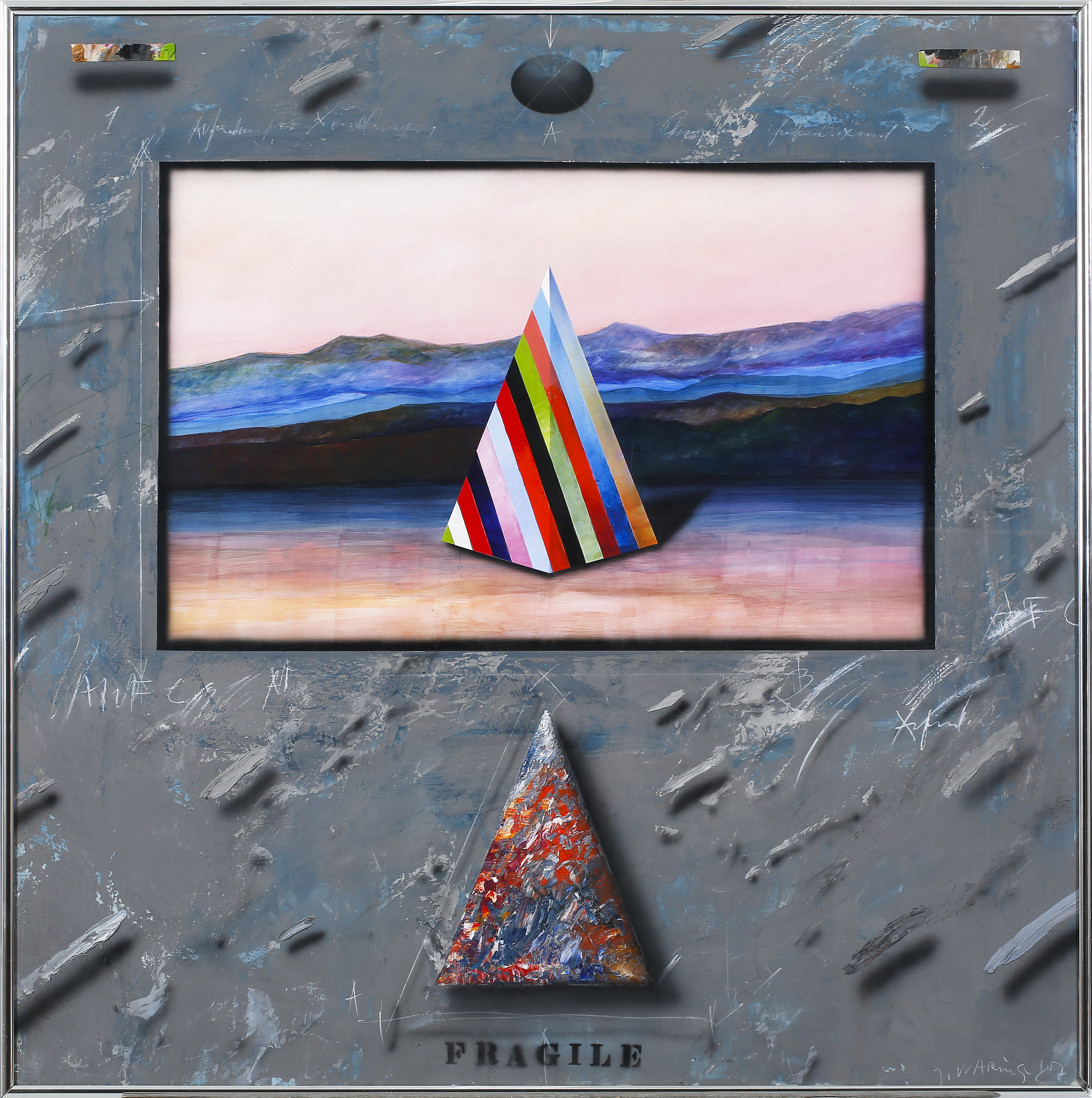 JÖRGEN WARING, mixed media, signed and dated 87. - Bukowskis