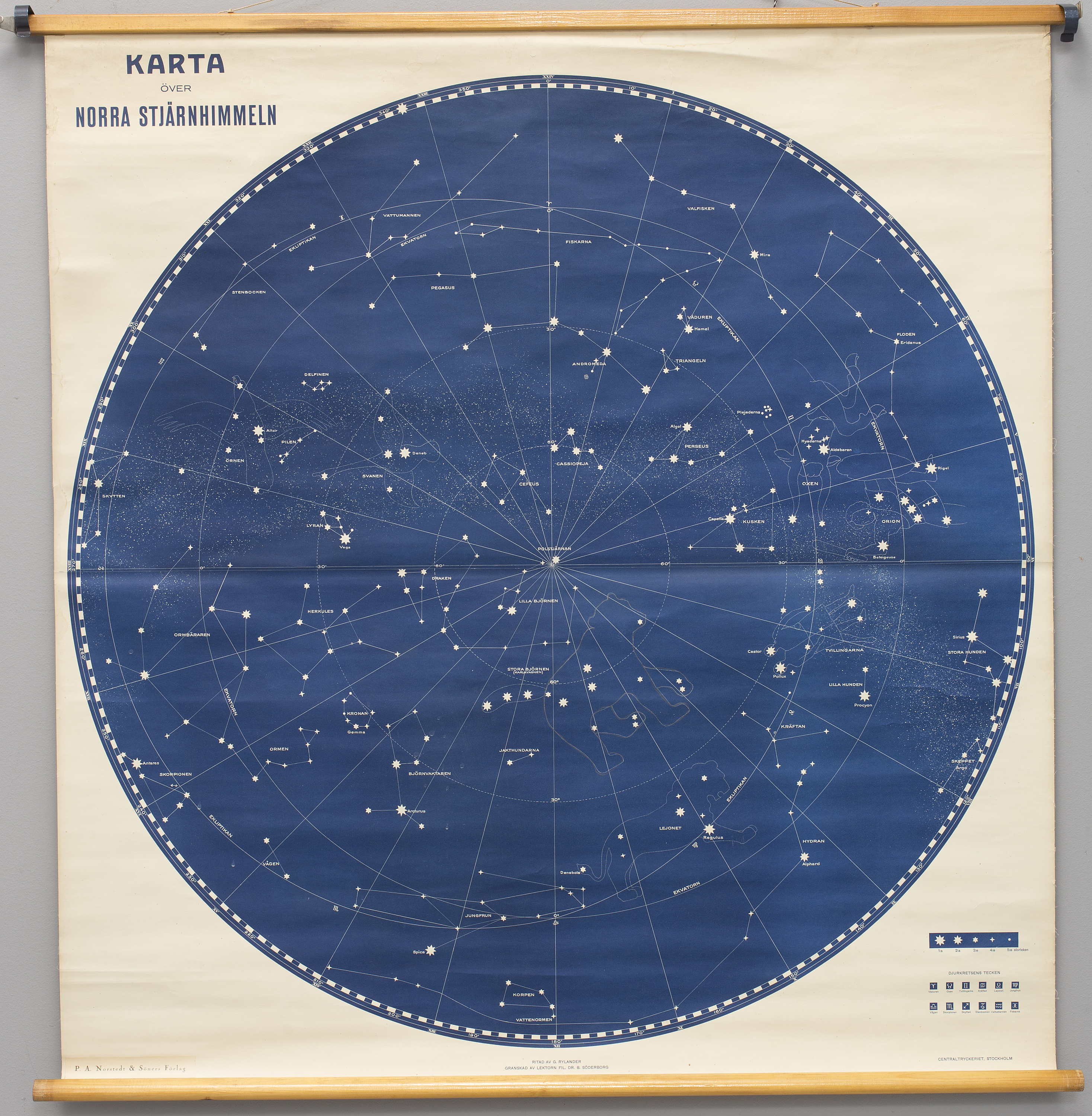 A map of the stars, Stockholm, mid 20th Century. - Bukowskis