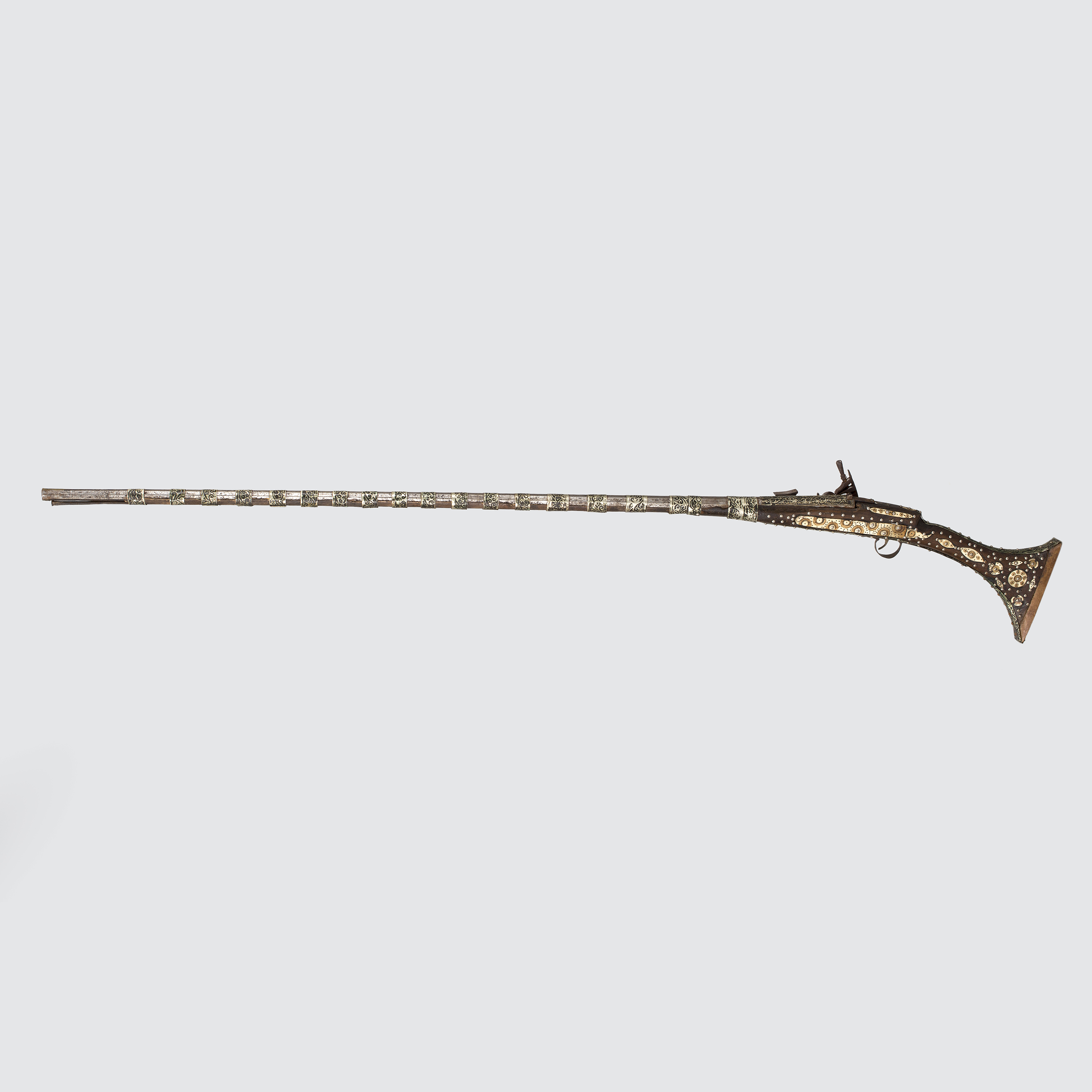 a 19/20th century musket, probably from north africa. - Bukowskis