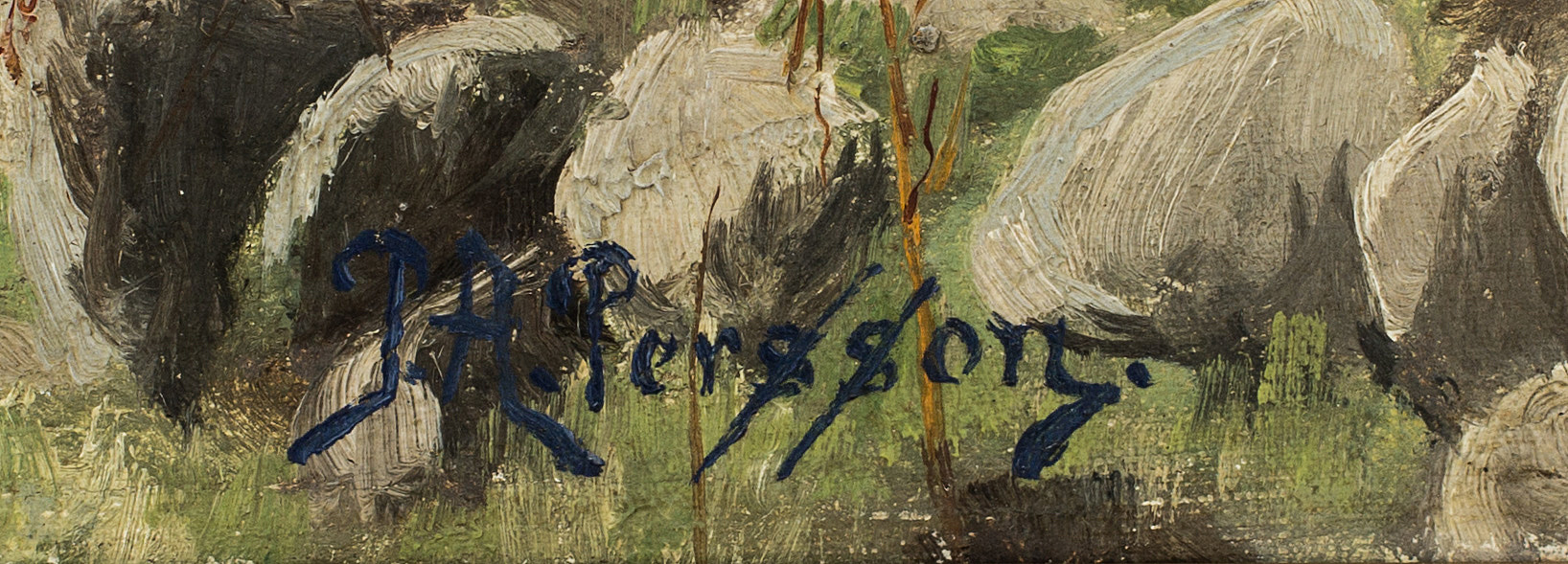 P A PERSSON, olja på duk signerad. - Bukowskis