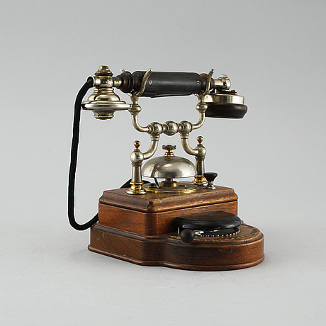 A telephone, made by Telefonbolaget LM Ericsson, aroung year 1900 ...