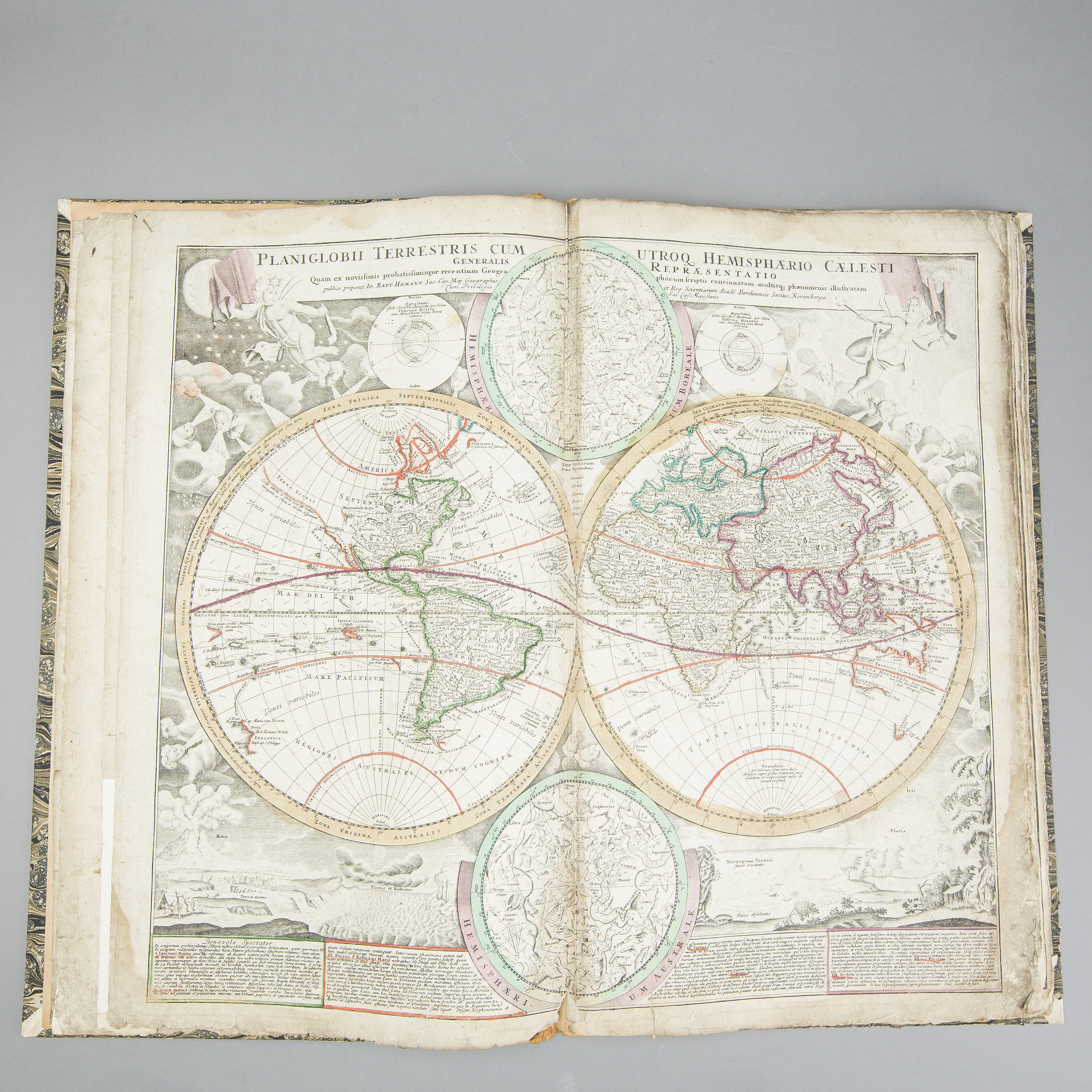 JOHAN BAPTISTA HOMANN/HOMANN HEIRS, Atlas book, Nürnberg,after 1737 med ...