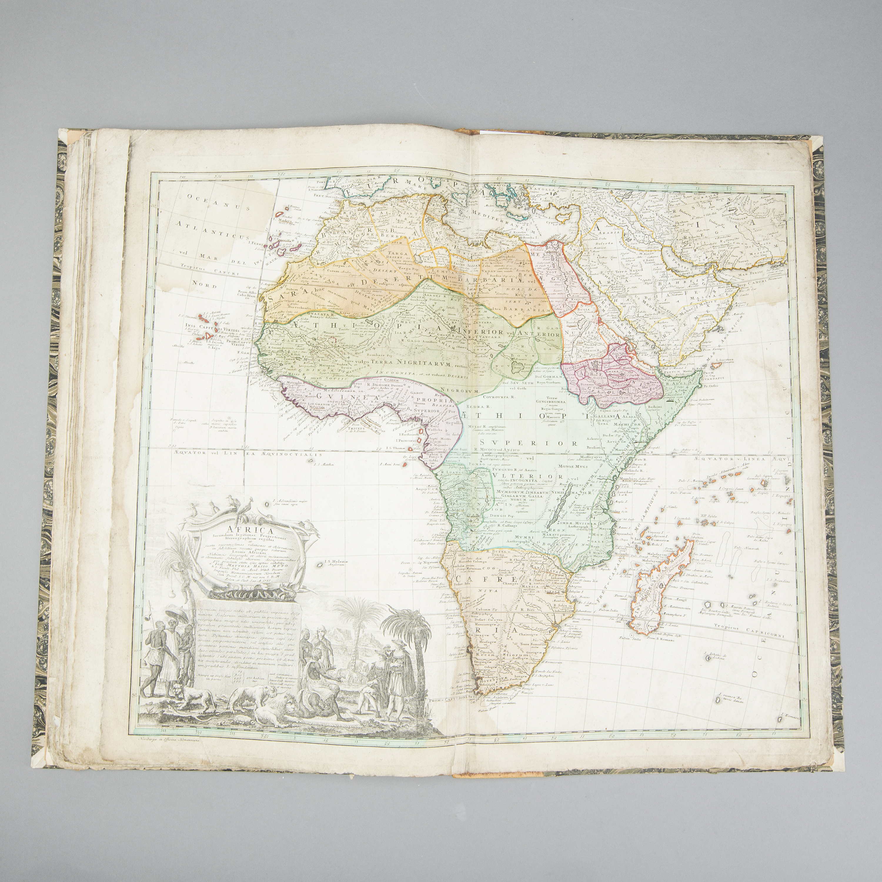 JOHAN BAPTISTA HOMANN/HOMANN HEIRS, Atlas book, Nürnberg,after 1737 med ...