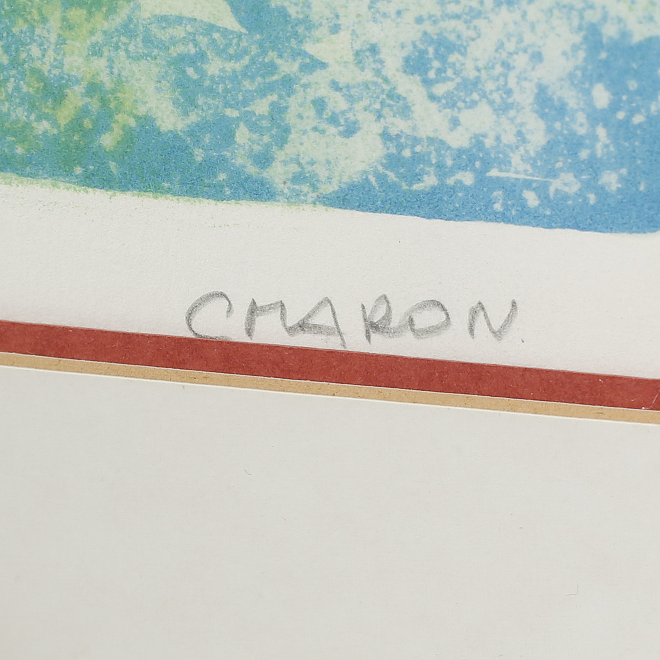 Color lithograph by GUY CHARON, signed, epreuve d'artiste. - Bukowskis