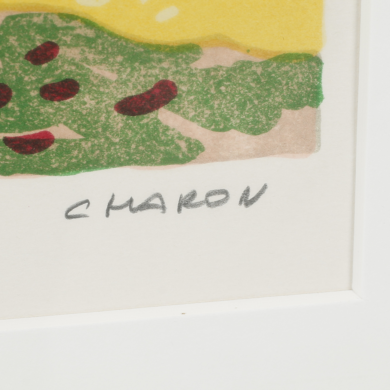 Color lithograph by GUY CHARON, signed, epreuve d'artiste. - Bukowskis