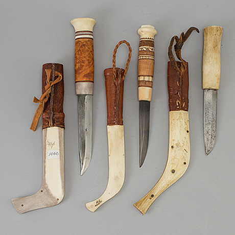 Three traditional sami knives 20th century. - Bukowskis