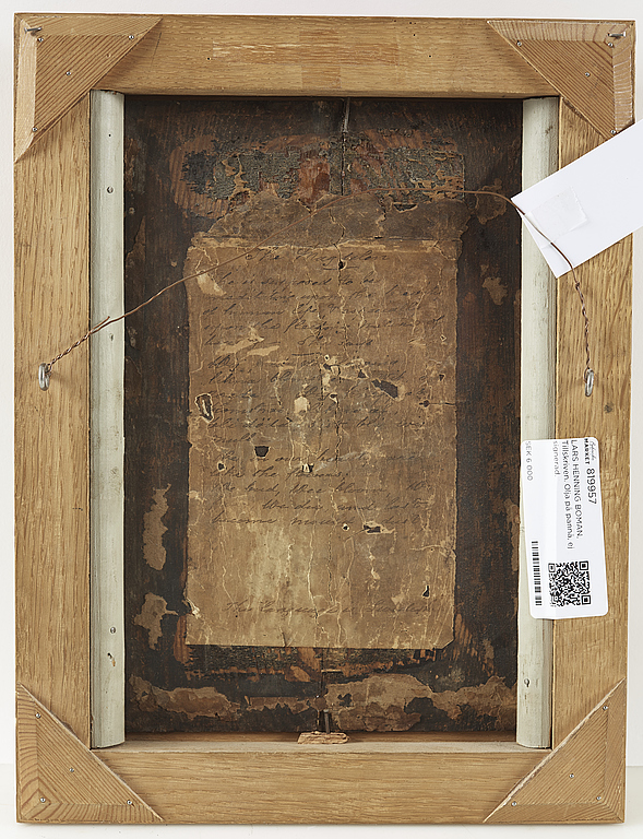 LARS HENNING BOMAN, Tillskriven. Olja på pannå, ej signerad. - Bukowskis