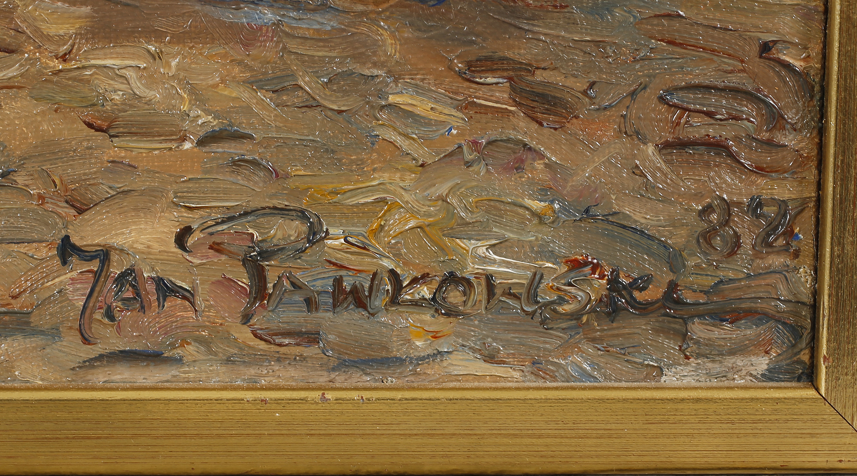 JAN PAWLOWSKI, oil on canvas, signed and dated 82. - Bukowskis