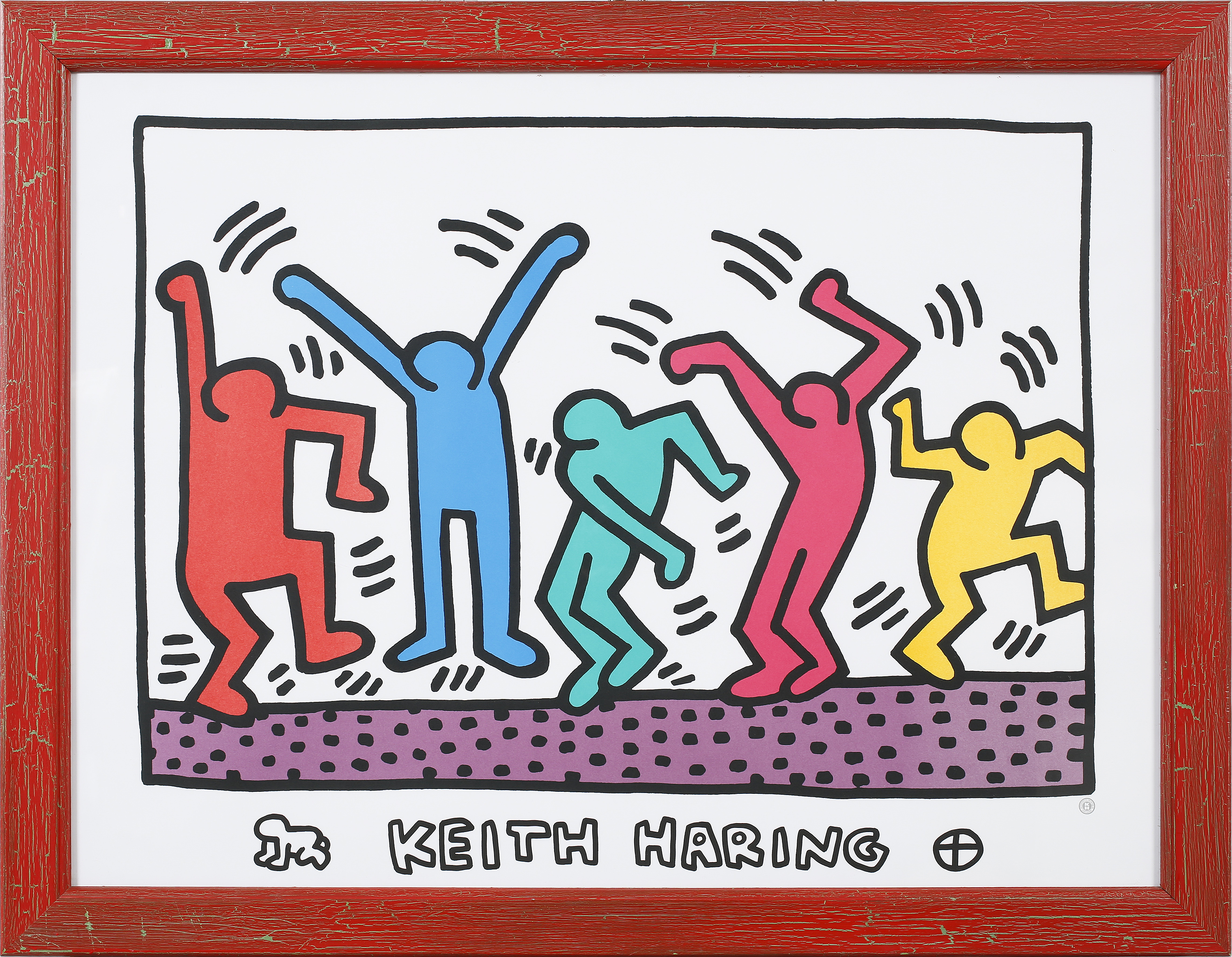 Keith Haring Running Heart