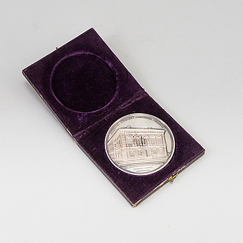 A silver commemoration medal Stockholms Enskilda Bank, 20 june 1877 ...