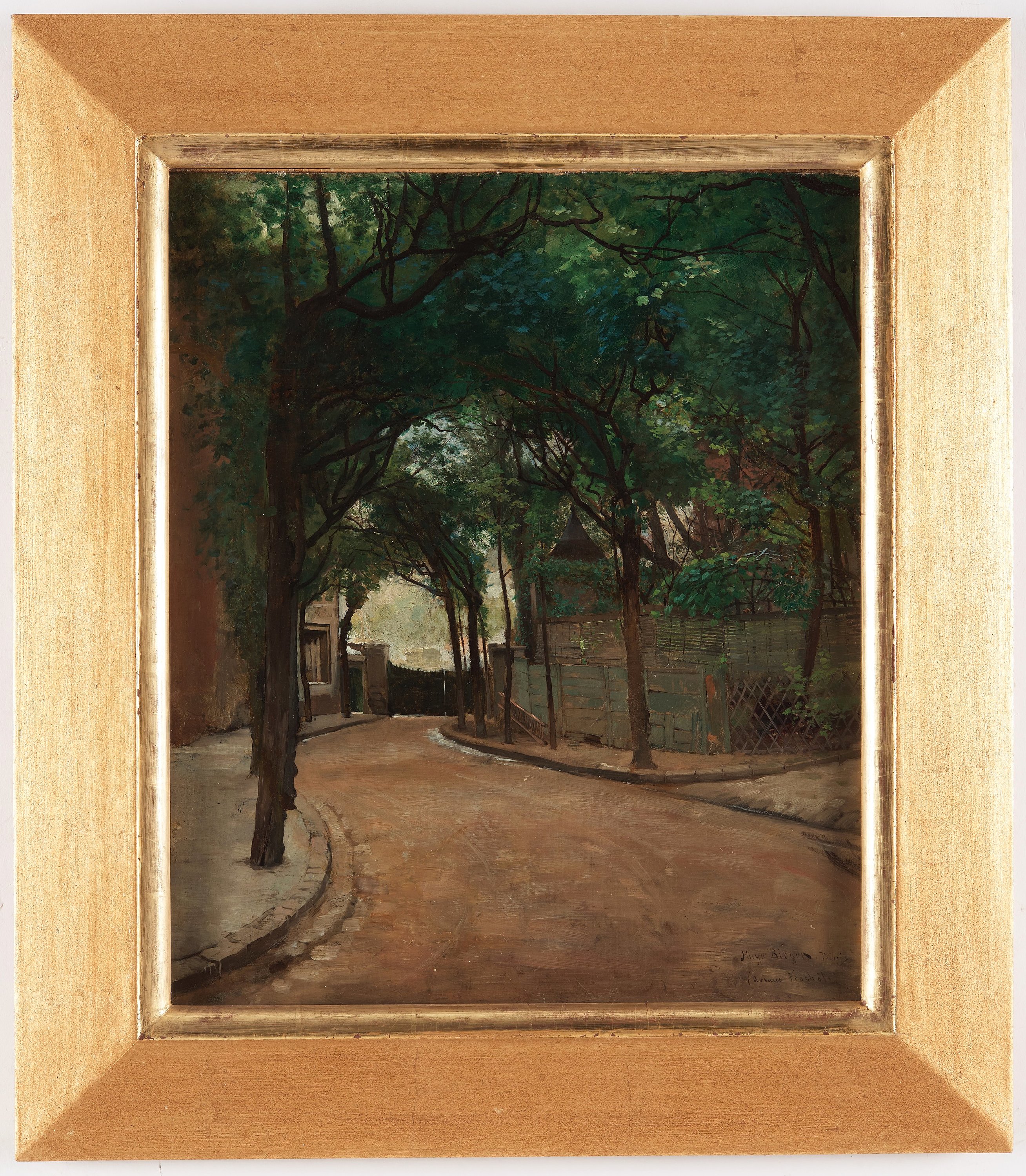 Hugo Birger, "Avenue Frochot, Paris" ("Street scene from Montmartre ...