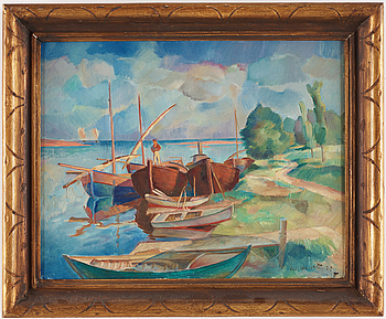 AXEL WALLERT, oil on canvas, signed, dated -21. - Bukowskis