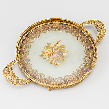 a late 19th century brass table plateau. - Bukowskis