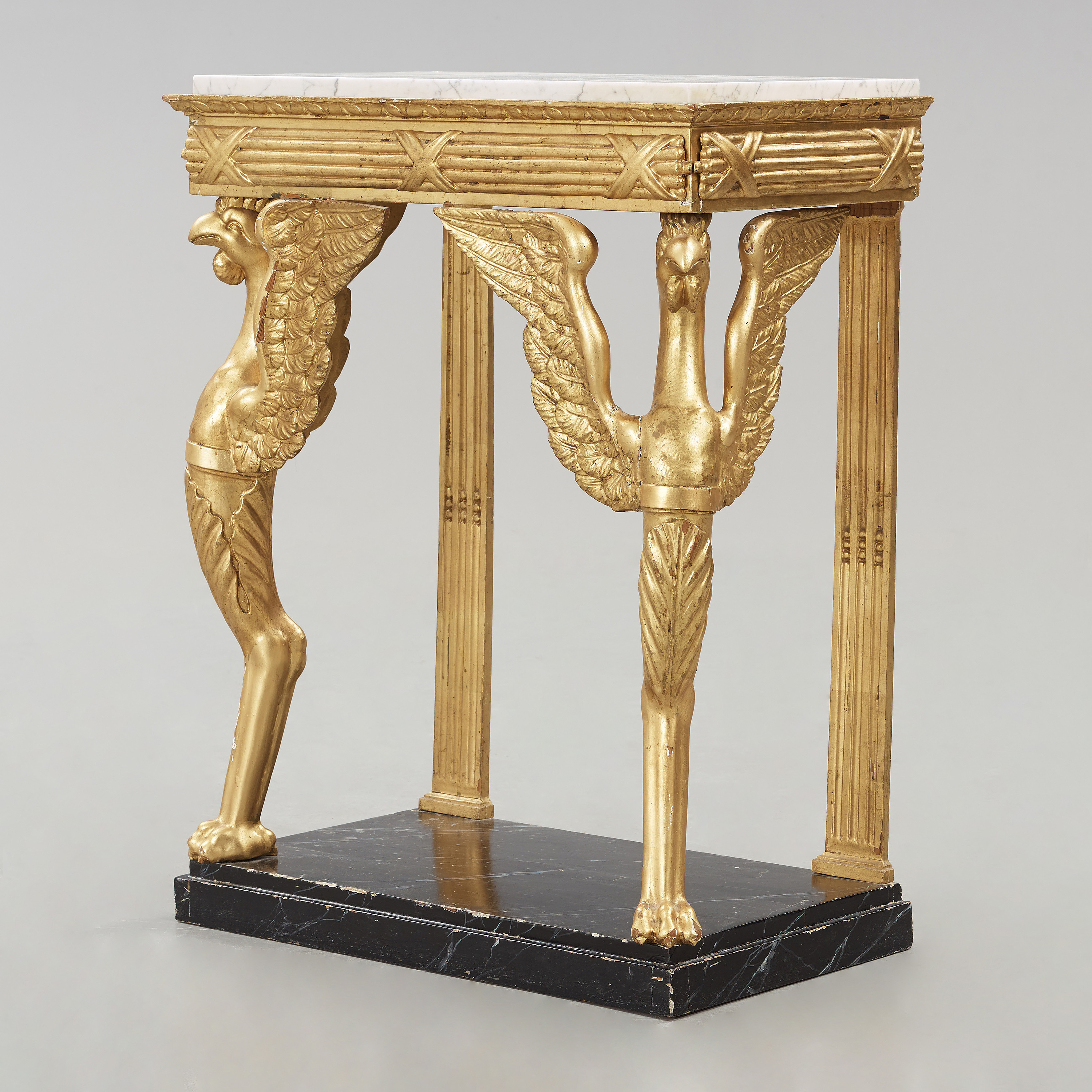 A 19th century Empire console table. - Bukowskis