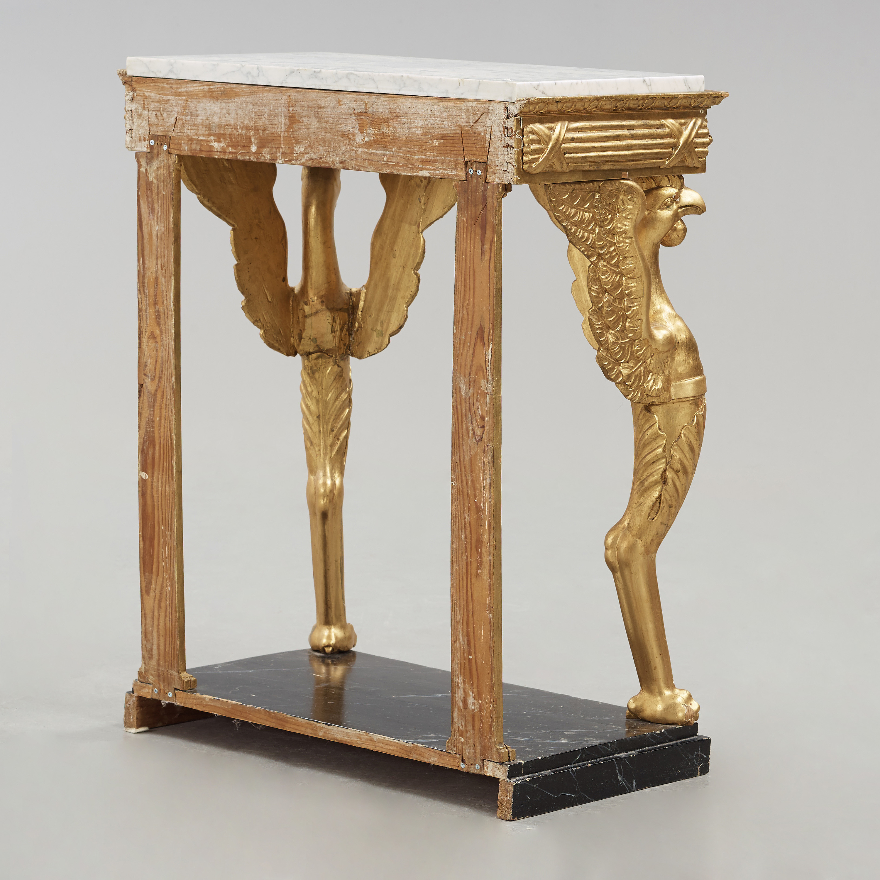 A 19th century Empire console table. - Bukowskis