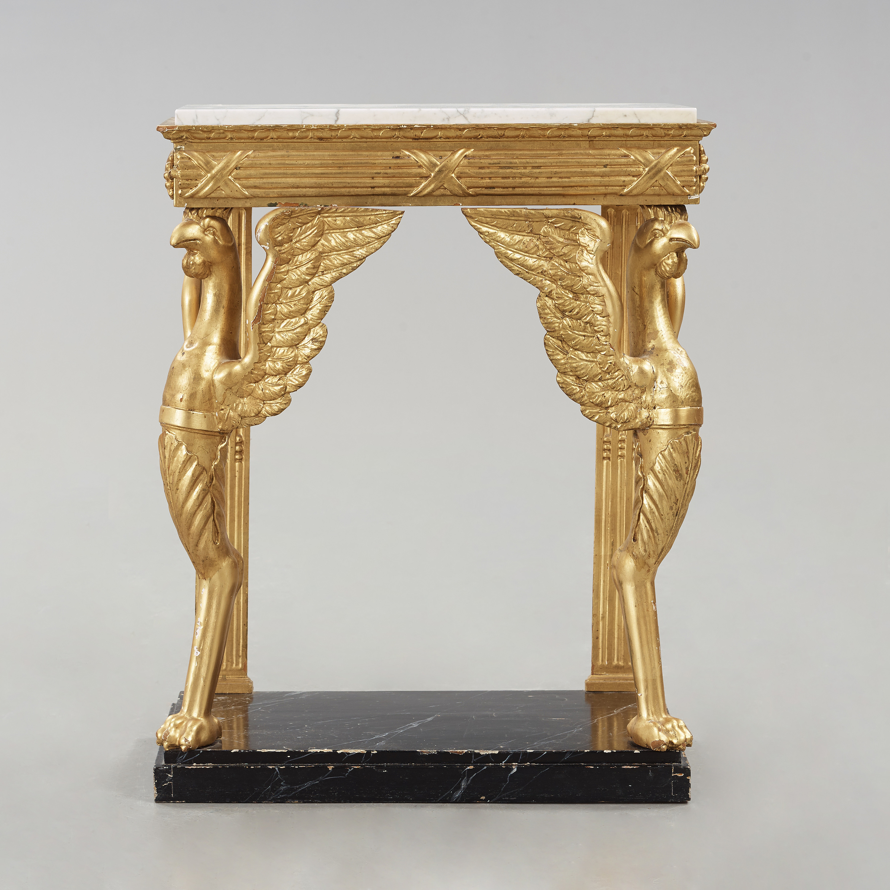 A 19th century Empire console table. - Bukowskis