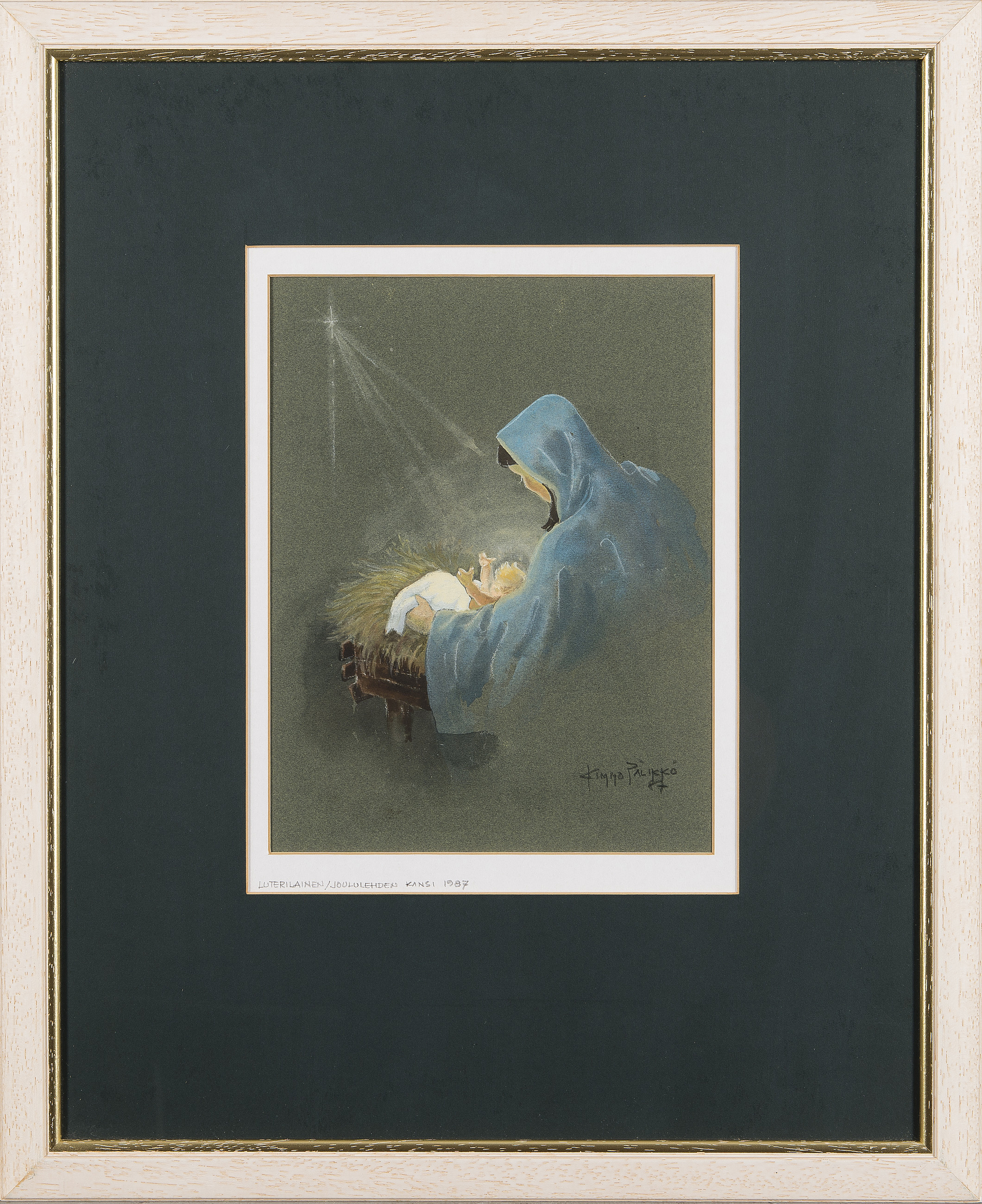 KIMMO PÄLIKKÖ, vesiväri, signeerattu ja päivätty 87. Merkitty ...