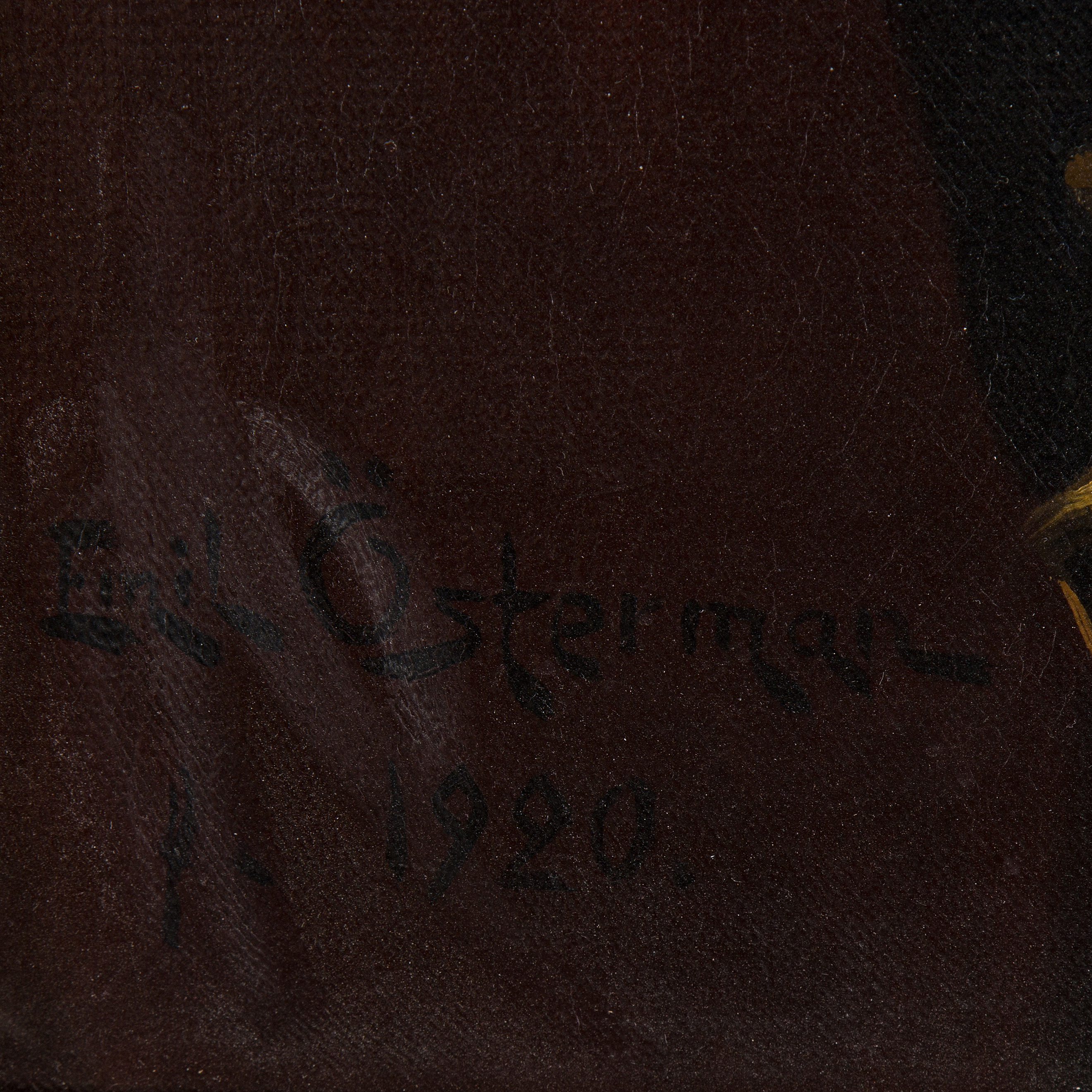 EMIL ÖSTERMAN, olja på duk, signerad och daterad 1920. - Bukowskis