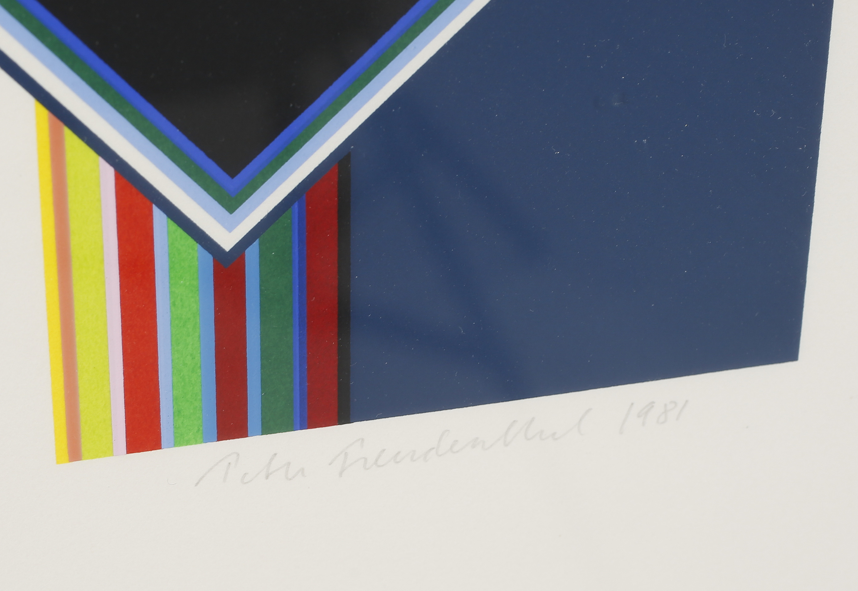 PETER FREUDENTHAL, färgserigrafi, signerad, daterad 1981 och numrerad ...