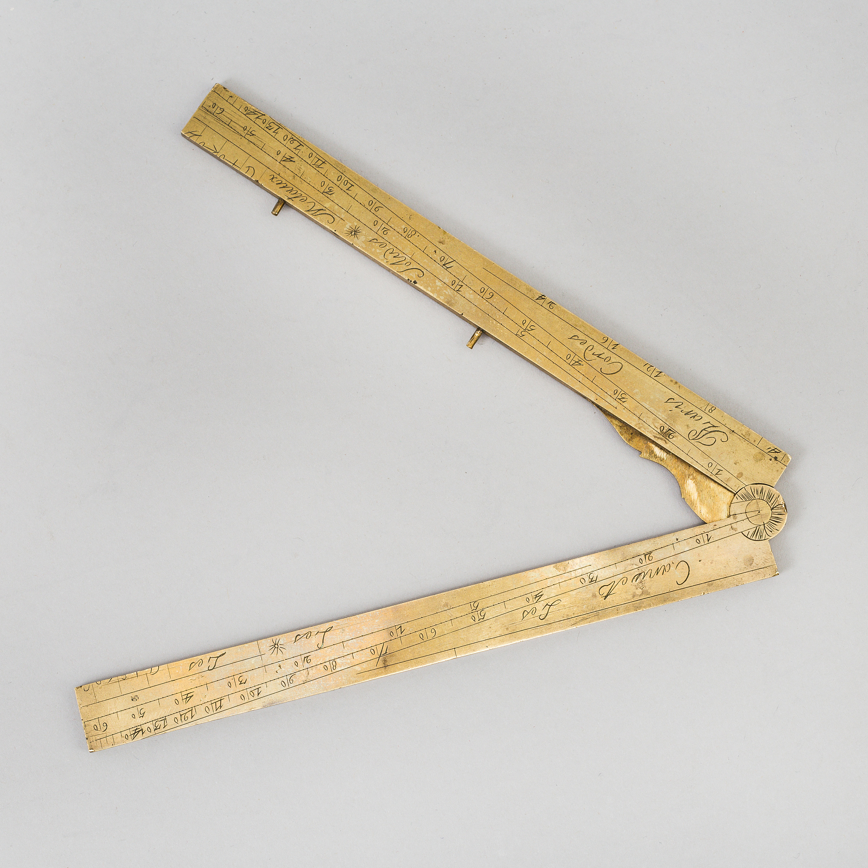 A brass ruler by Canivet A Paris ca 1760. - Bukowskis