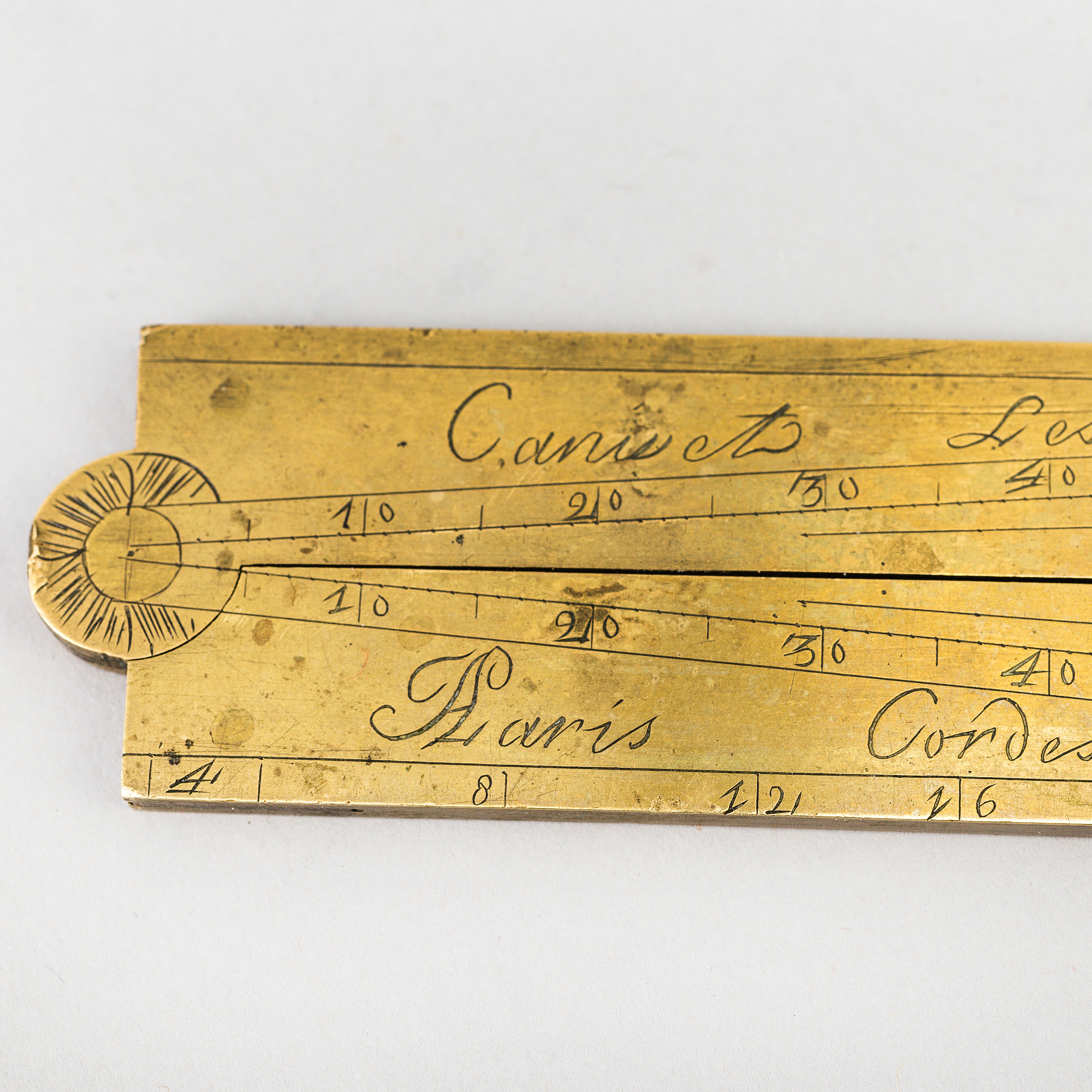 A brass ruler by Canivet A Paris ca 1760. - Bukowskis