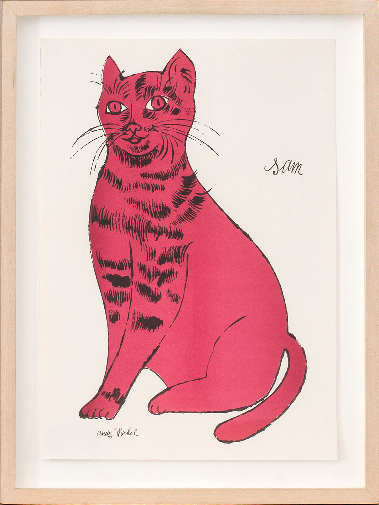 ANDY WARHOL, litografi "Sam" ur "25 Cats Named Sam and One Blue Pussy ...