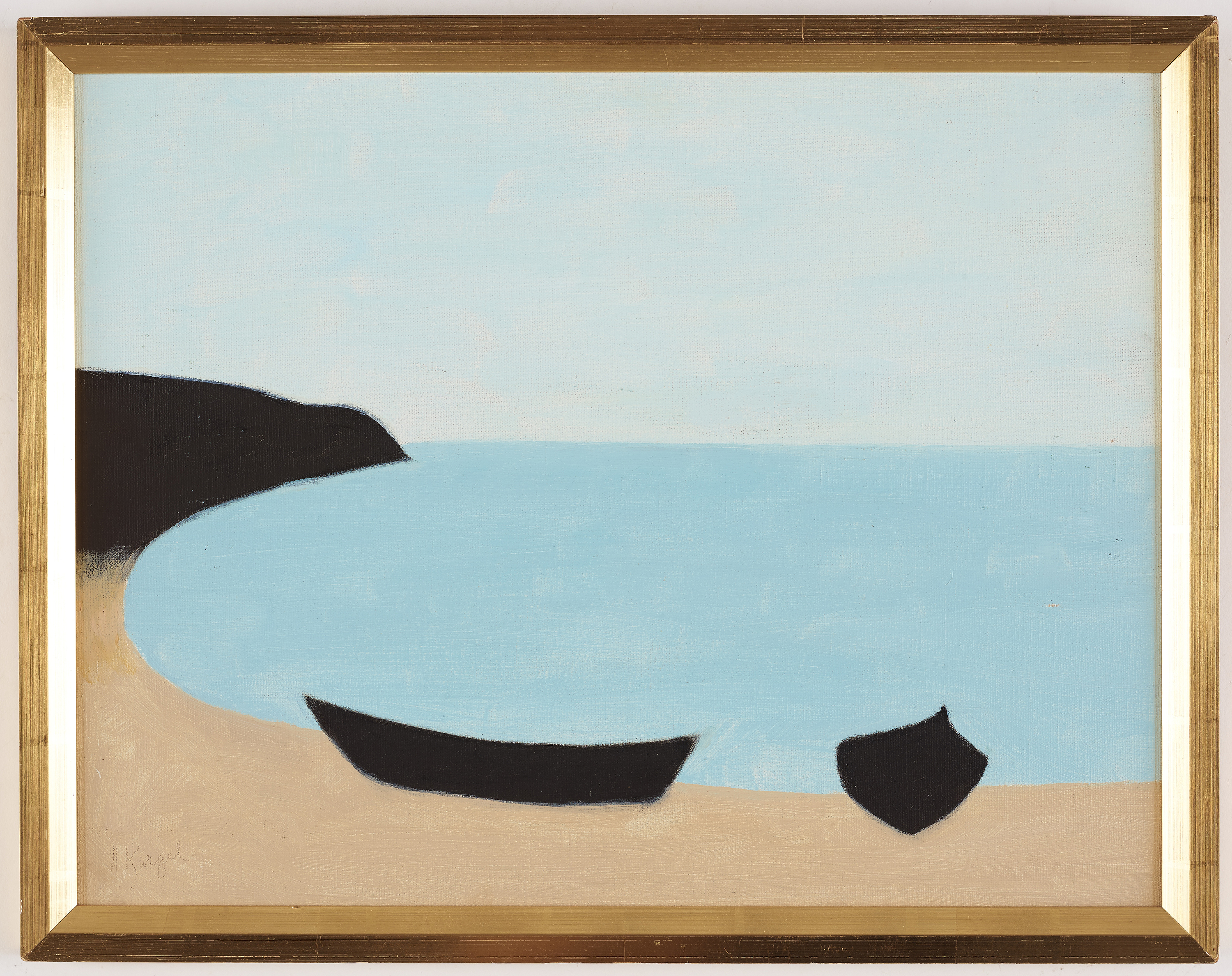 AXEL KARGEL, oil on board. Signed. - Bukowskis