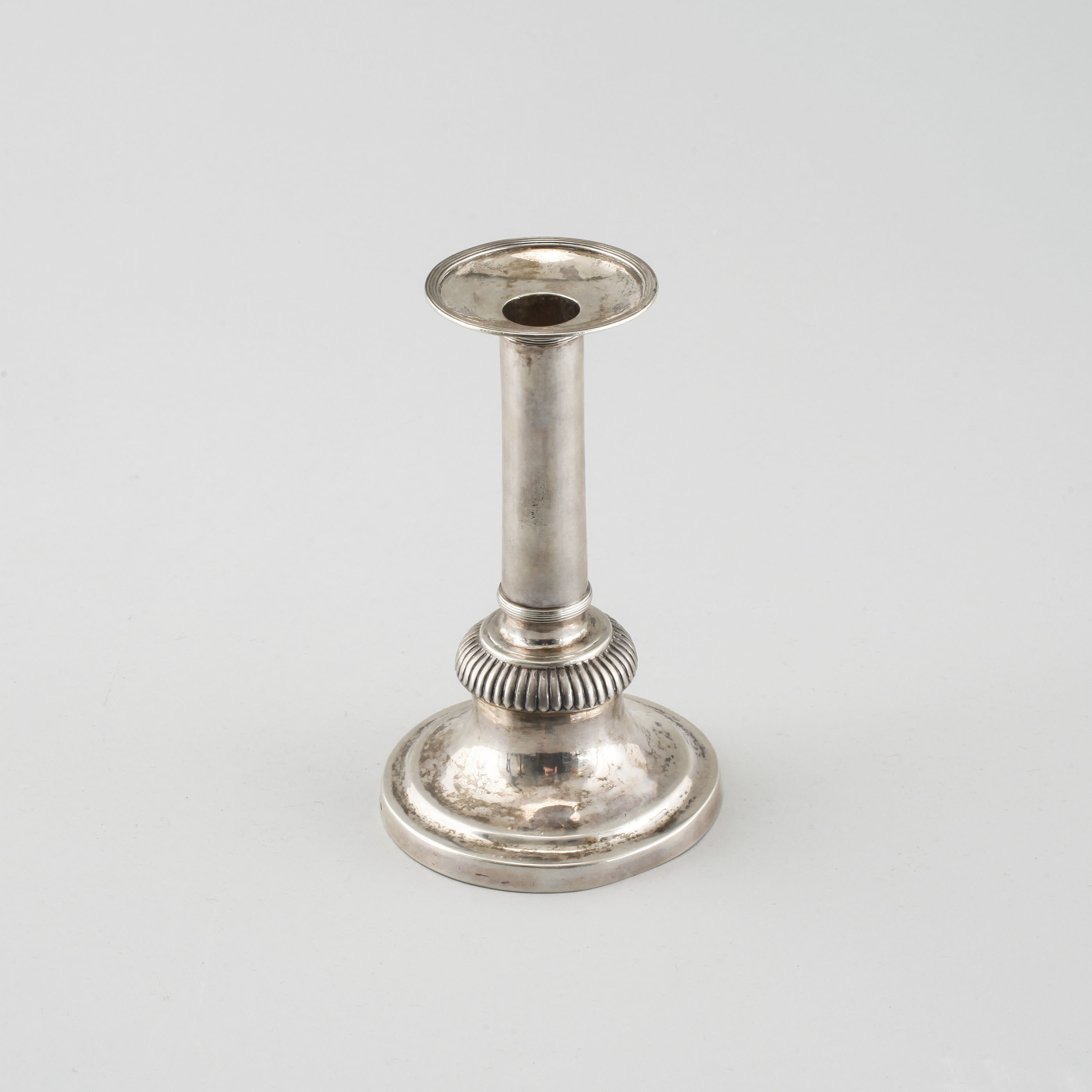 LJUSSTAKE, silver, gustaviansk, Carl Gustaf Herpel, Stockholm, 1810 ...