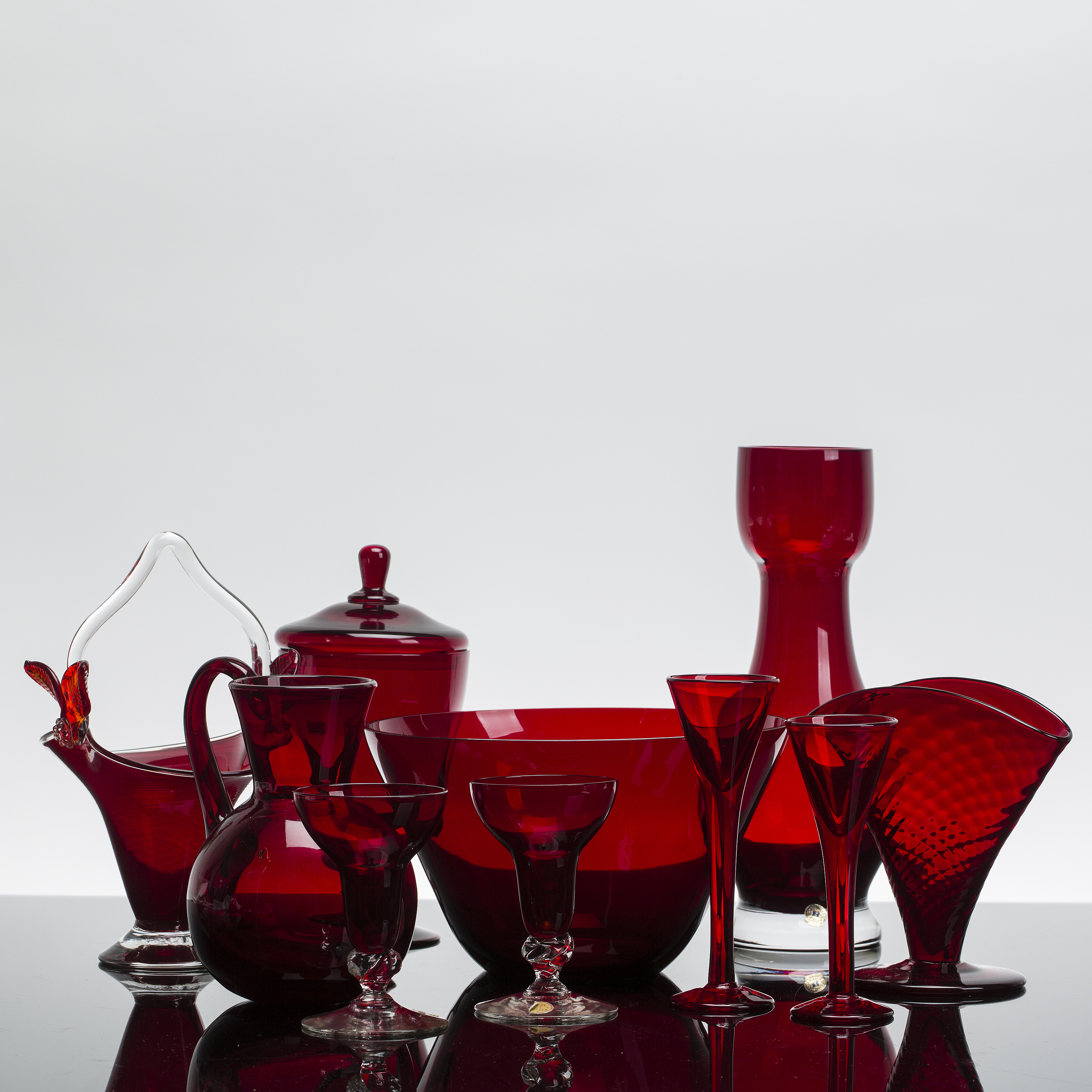 A SET OF GLAS FROM REIMYRE, 10 pcs, second half of the 20th century ...