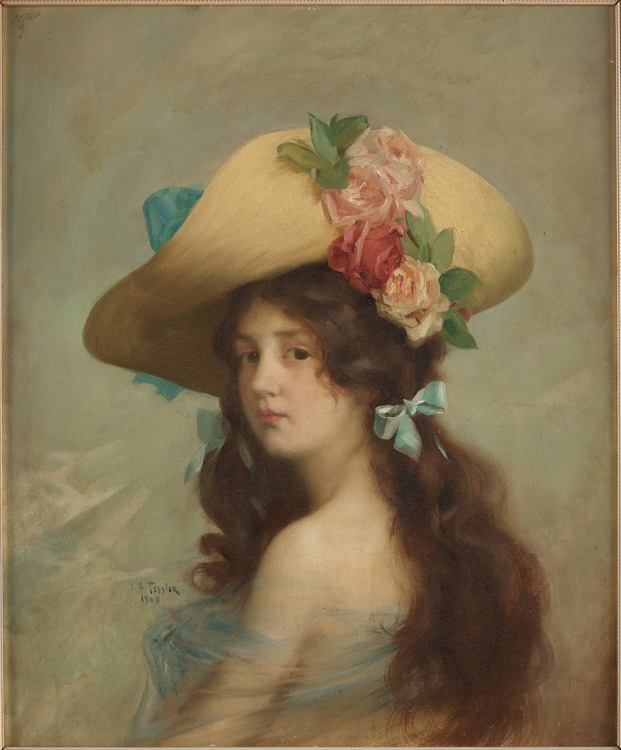 LOUIS ADOLPHE TESSIER, oil on canvas. Signed and dated 1908. - Bukowskis