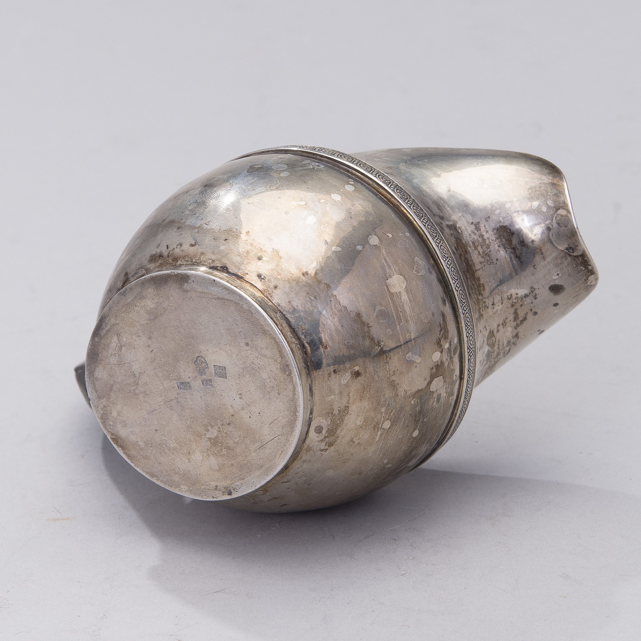 A RUSSIAN MILK JUG, silver, Andrei Grigorev, Moscow 1820, weight 144 g ...