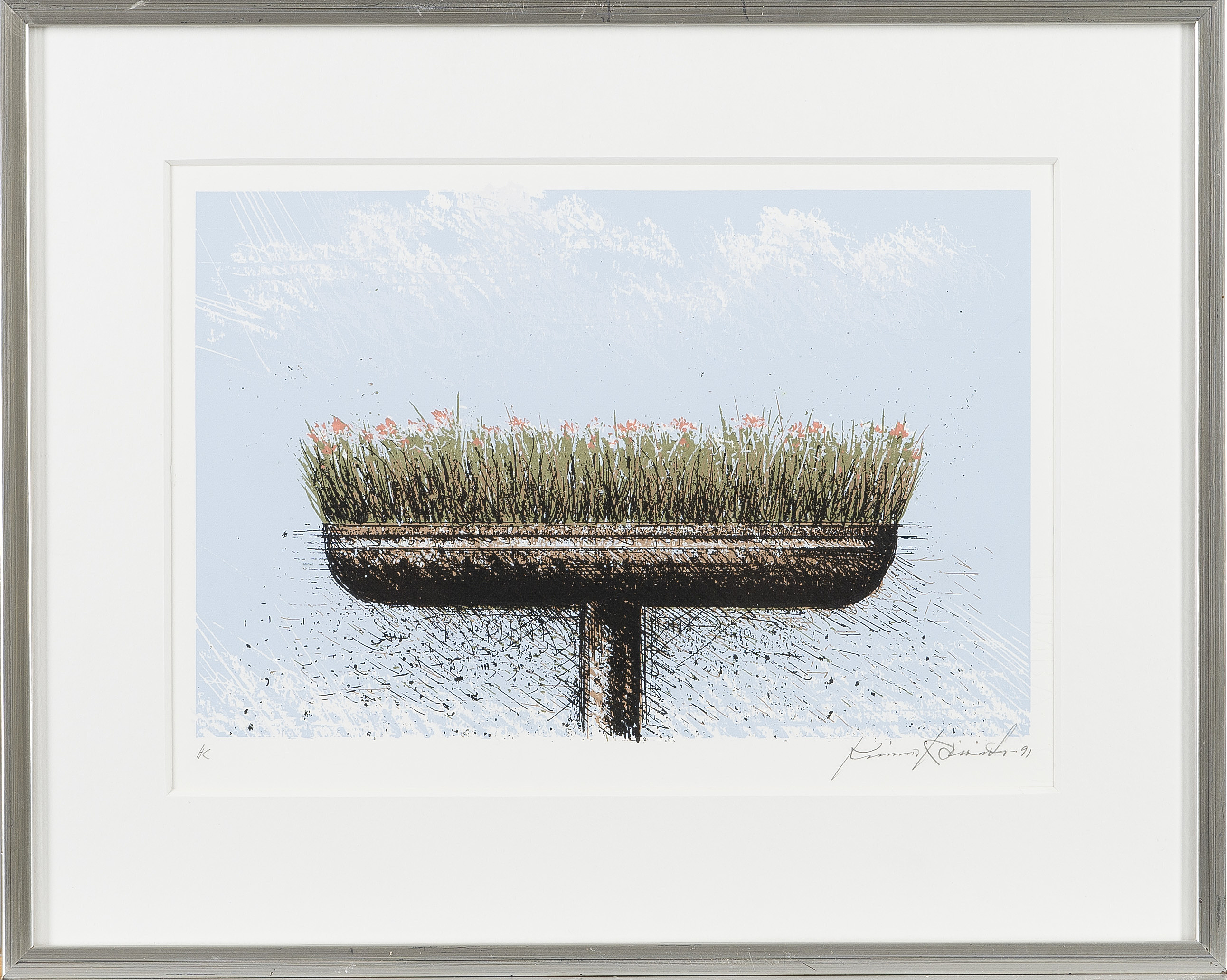 KIMMO KAIVANTO, litografi, signerad och daterad -91, numrerad HC ...