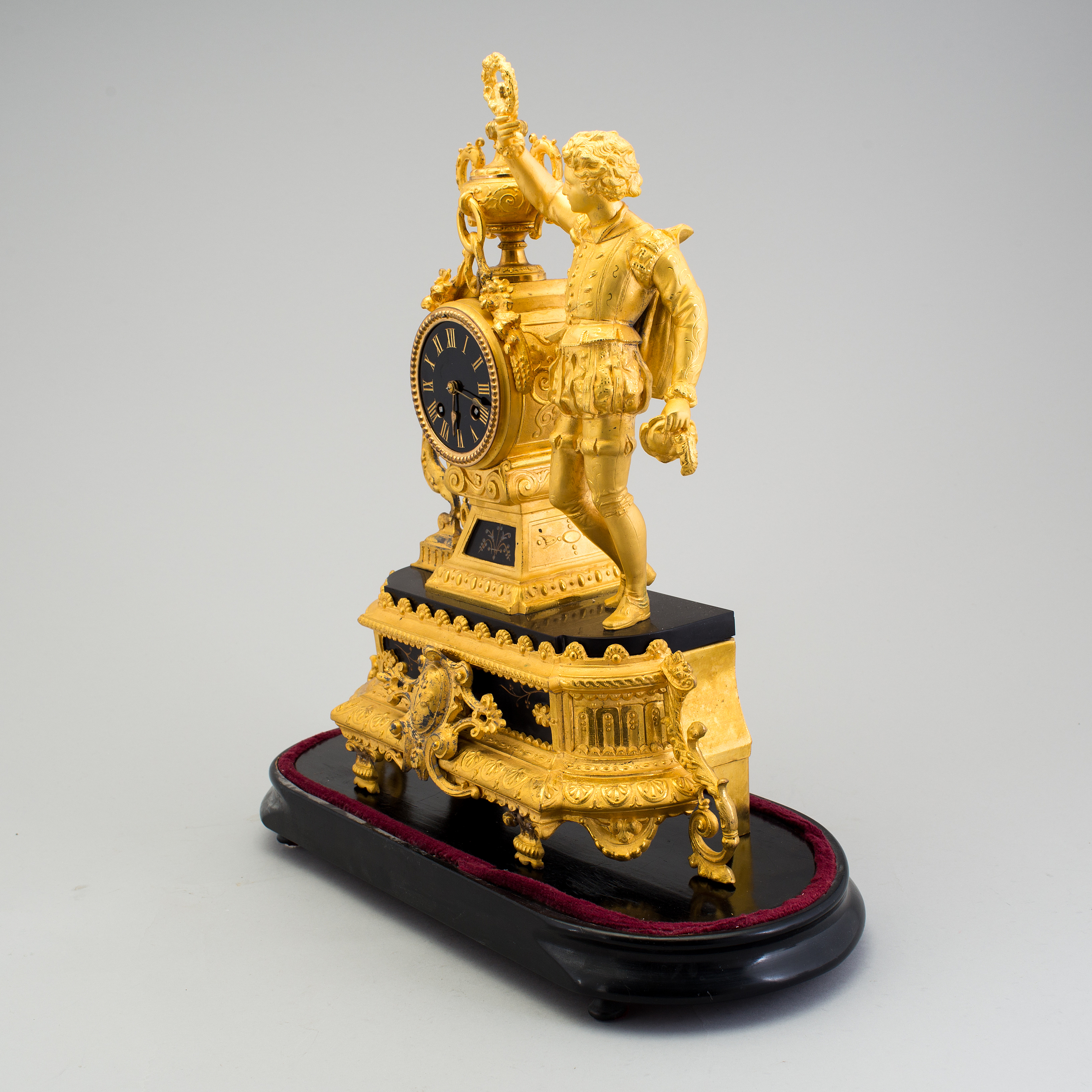 A PH Mourey mantel clock from the late 19th Century. - Bukowskis