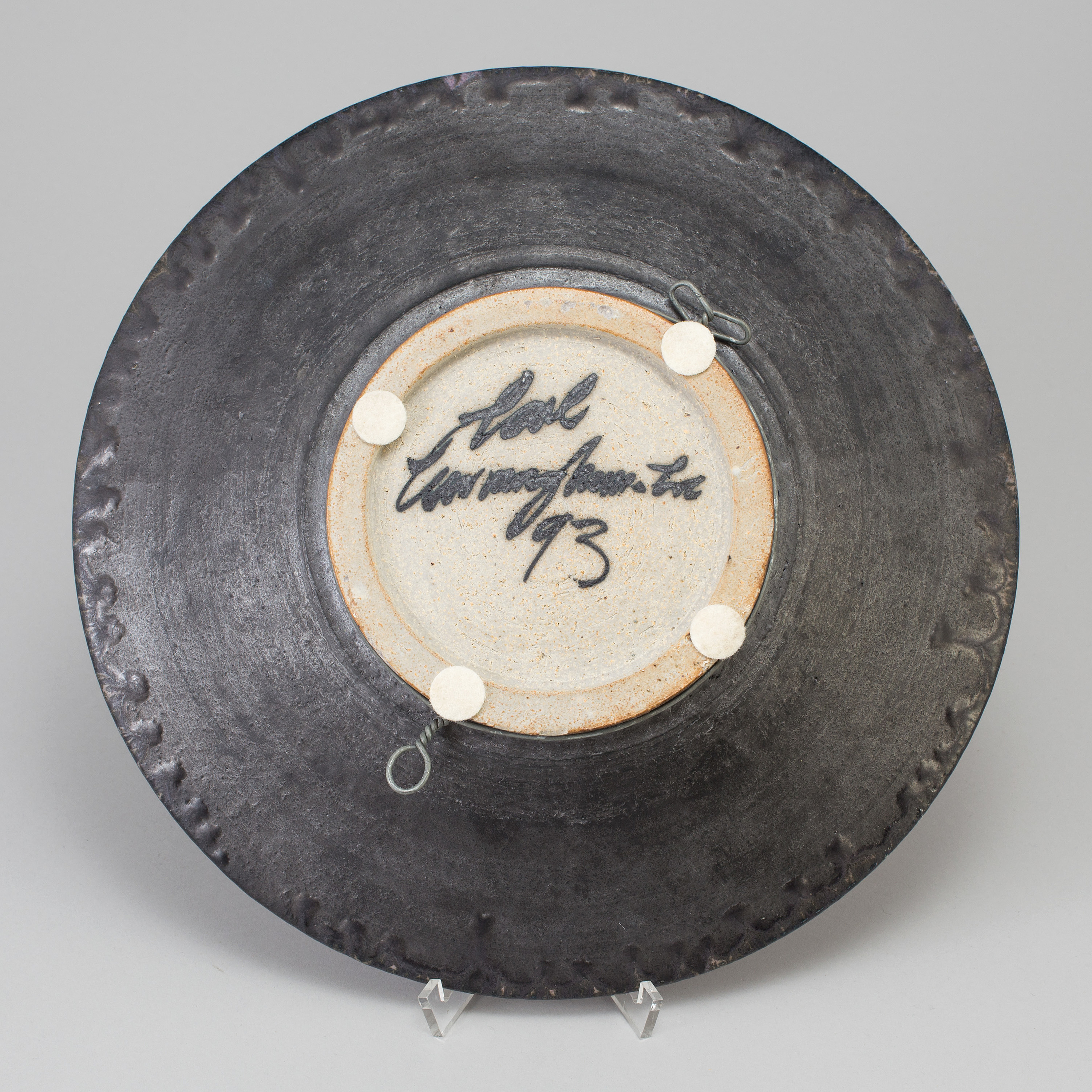 CARL CUNNINGHAM-COLE, fat av stengods. Signerat och daterad 93. - Bukowskis