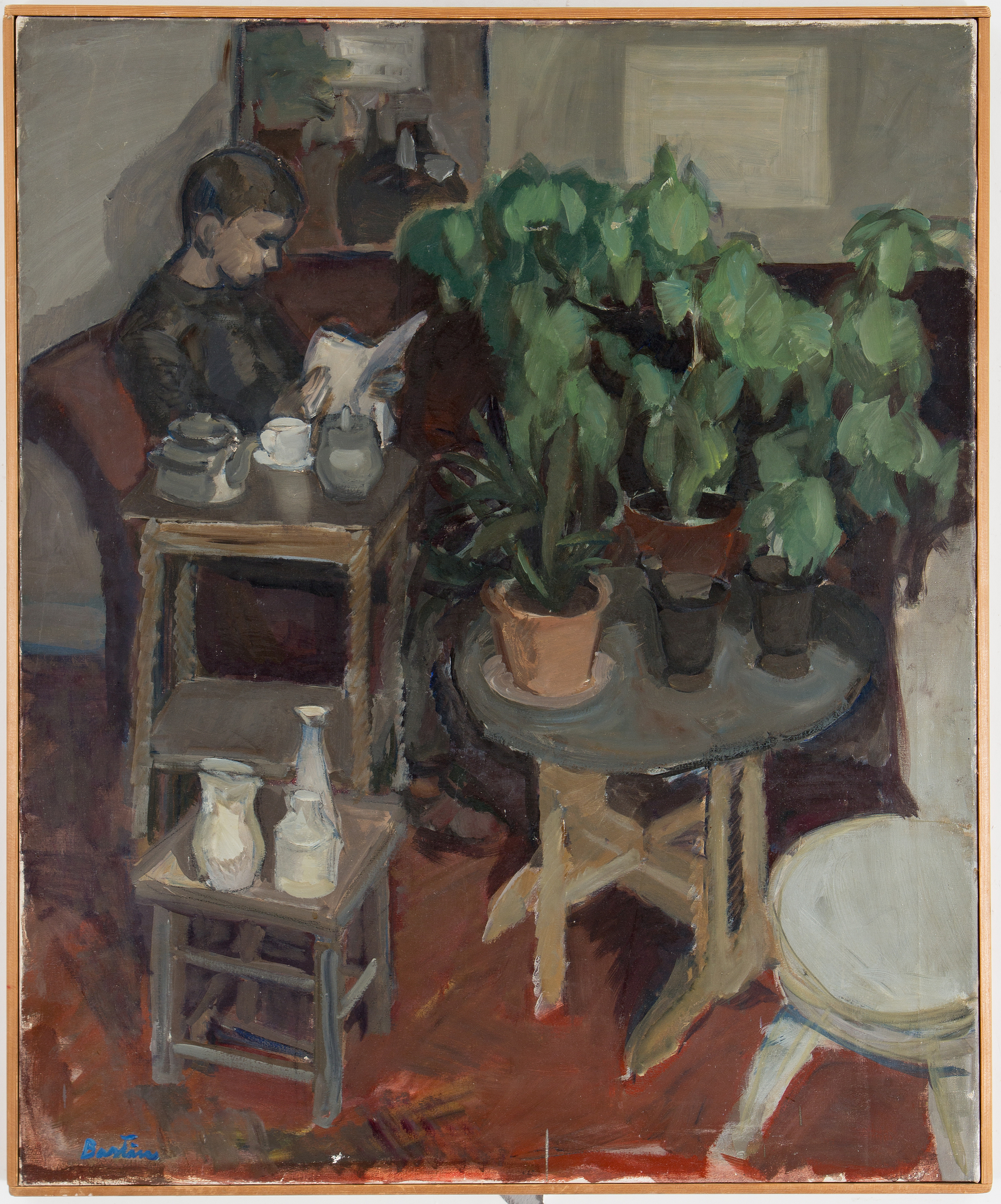 LOUISE BASTIN, oil on canvas, signed. - Bukowskis