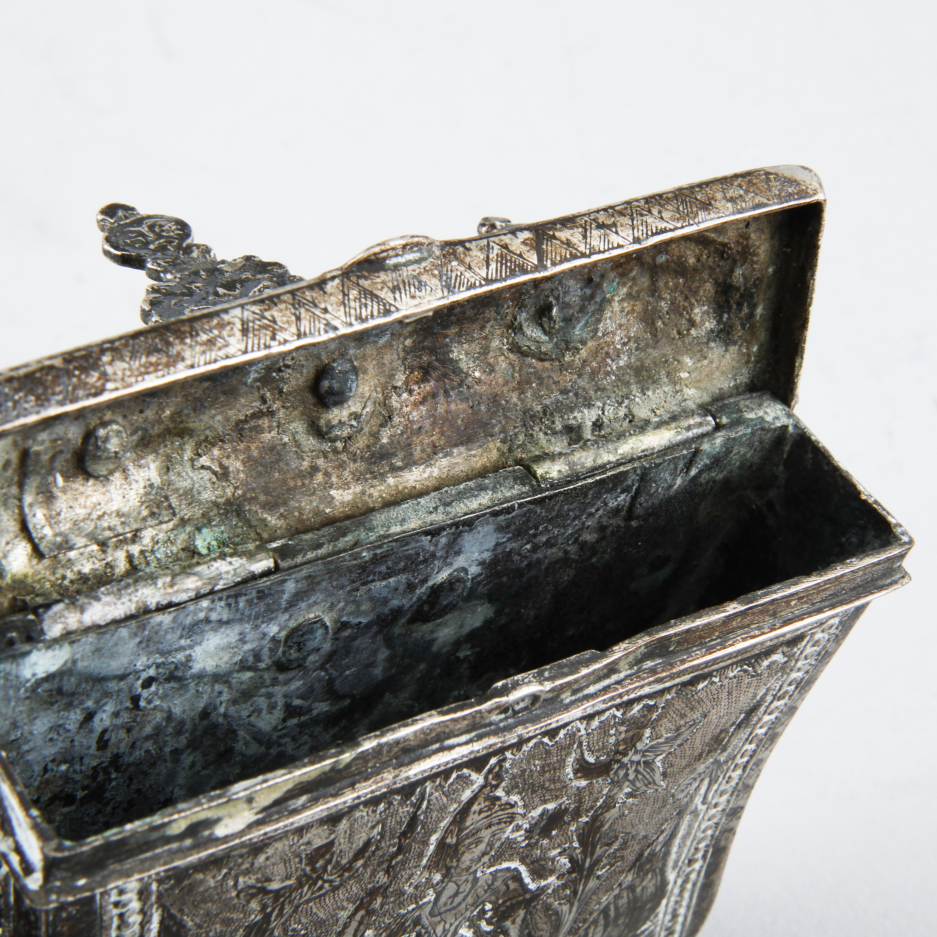 PALASKA, silver, möjligen ottomanska riket 1800-tal, vikt 283 gram ...